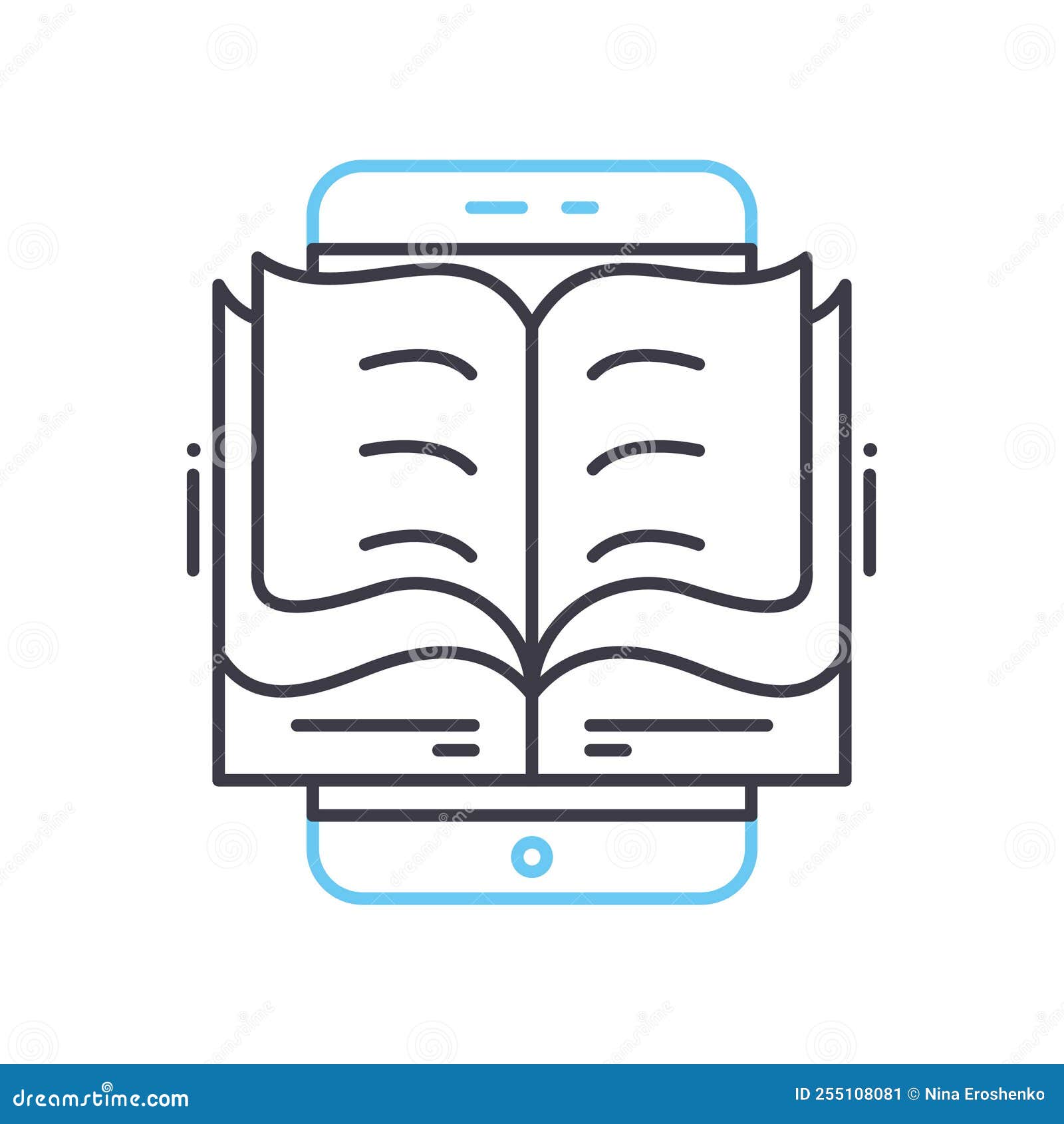 Mobile Line Icon, Outline Symbol, Vector Illustration, Concept Sign ...