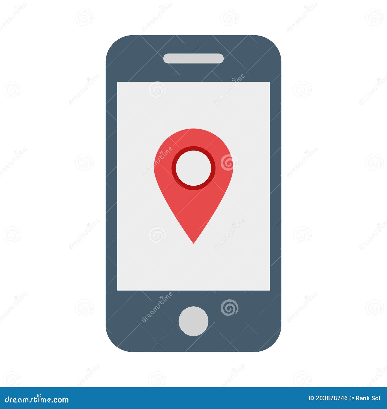 Mobile Location, Mobile, Pin, Location Fully Editable Vector Icon Stock ...