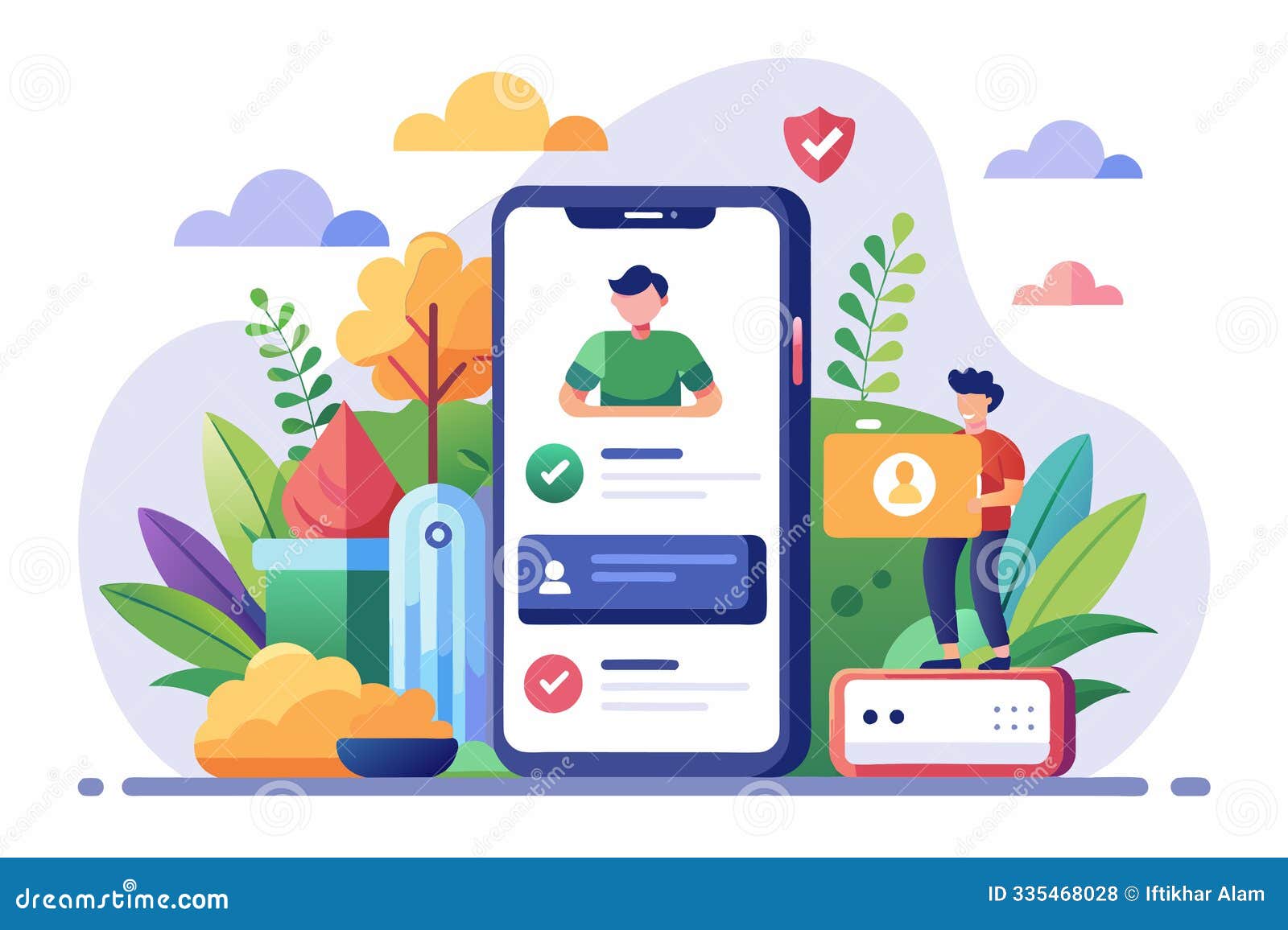 A Mobile Login Screen is Shown with a Customizable Interface, while a ...