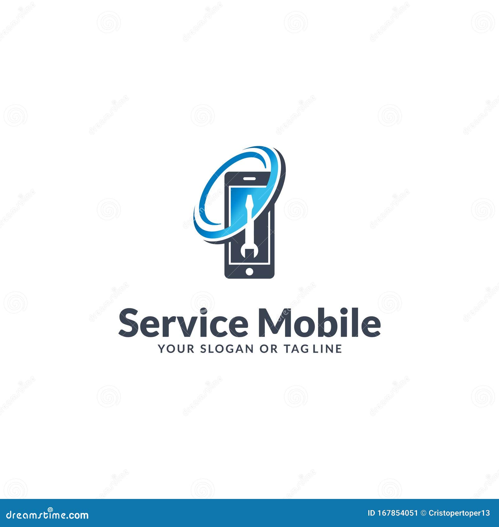 Mobile Logo Design Service Vector Stock Vector - Illustration of media ...
