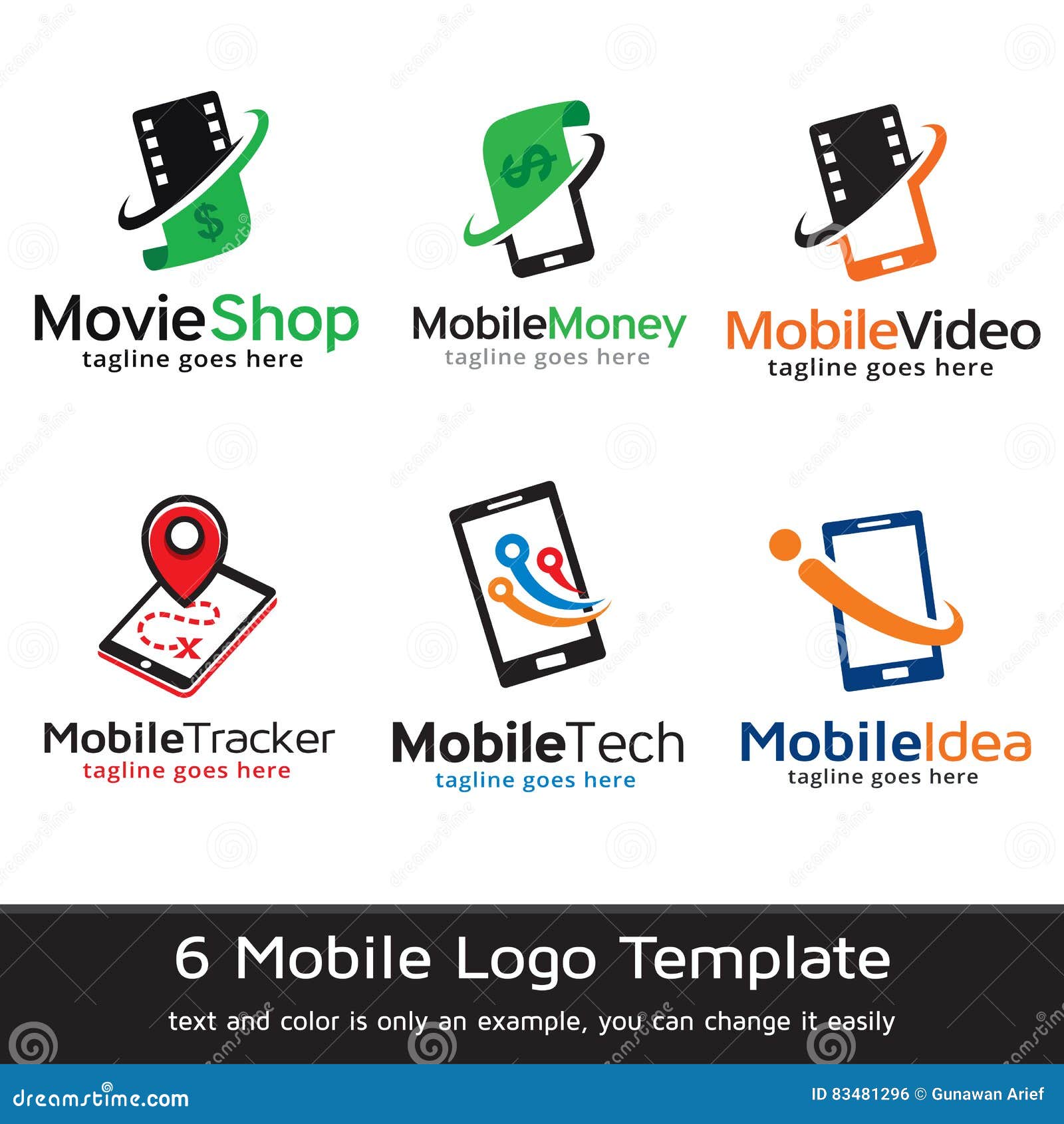 Mobile Logo Template Design Vector Stock Vector - Illustration of ...