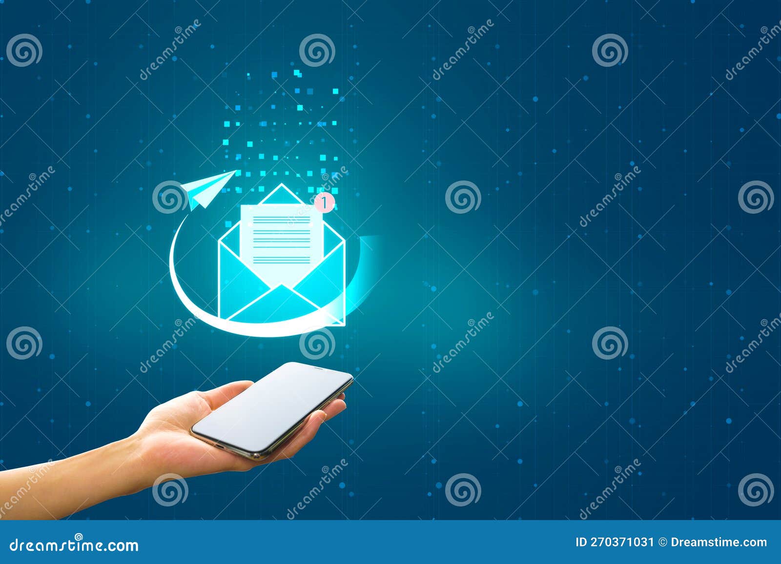 Mobile Mail Application, Communication and Mail Concept with Digital ...