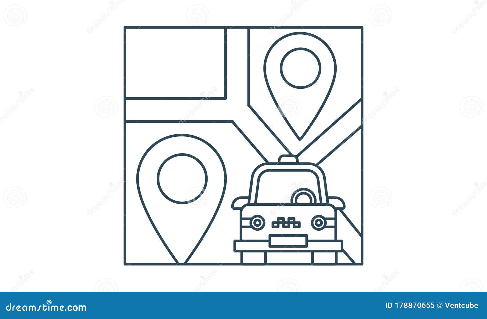 Mobile Map Icon Symbol Premium Quality Isolated Vector Image Stock ...