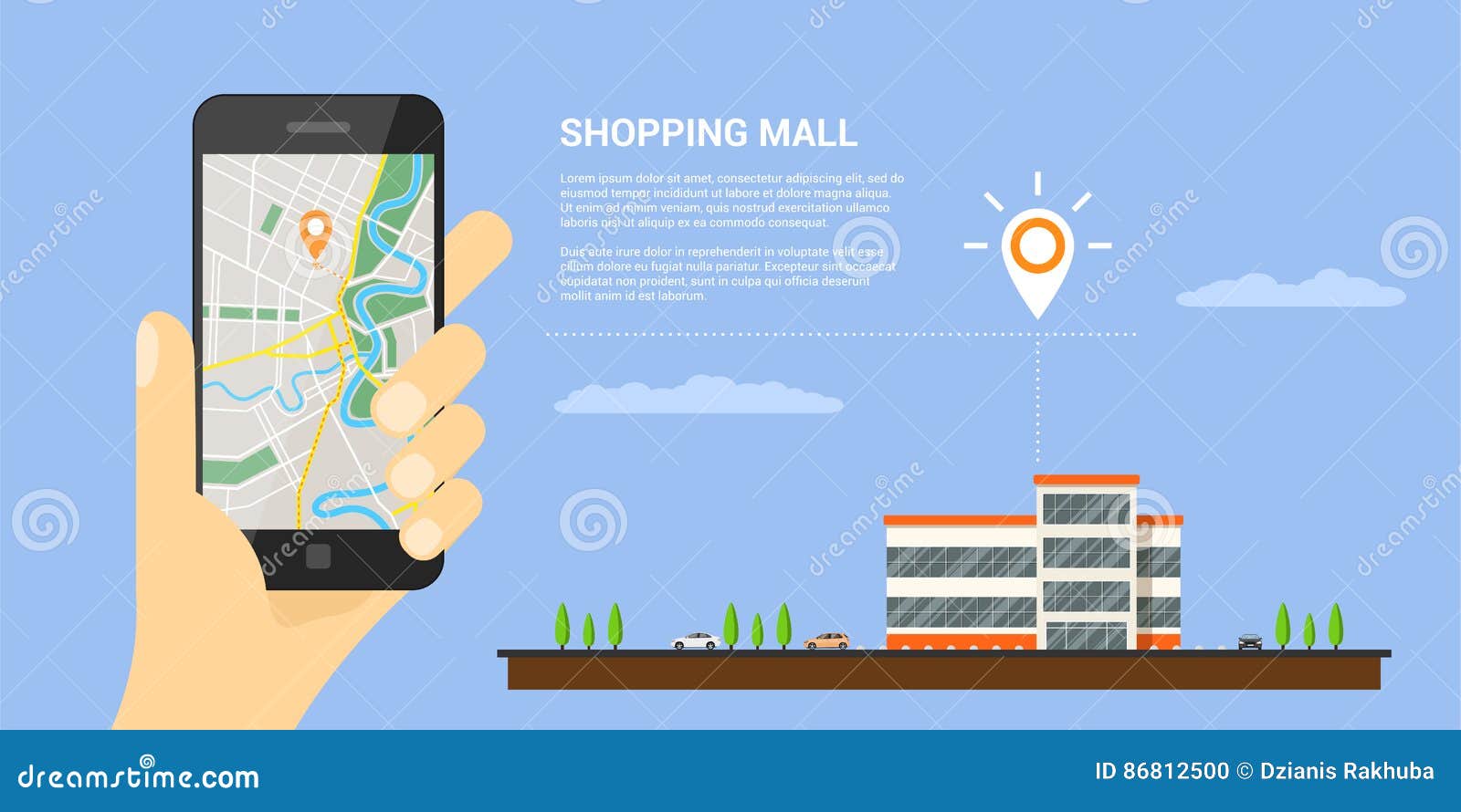 Mobile Maps Isometric Design Vector Illustration | CartoonDealer.com ...