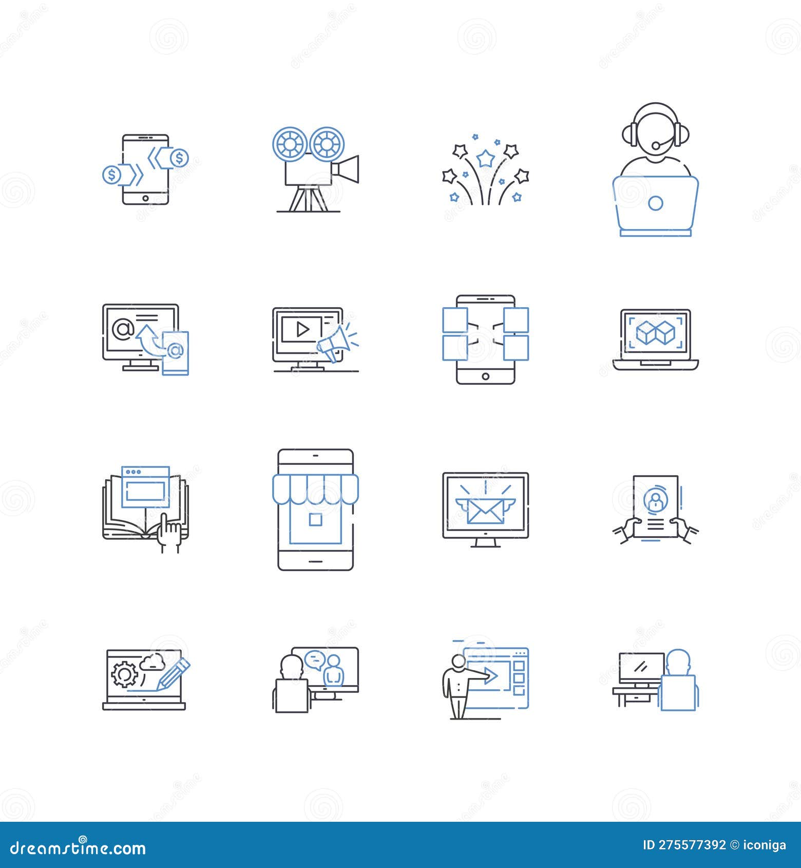 Targeted Engagement Icons Include A Target, Handshake, And Magnifying ...