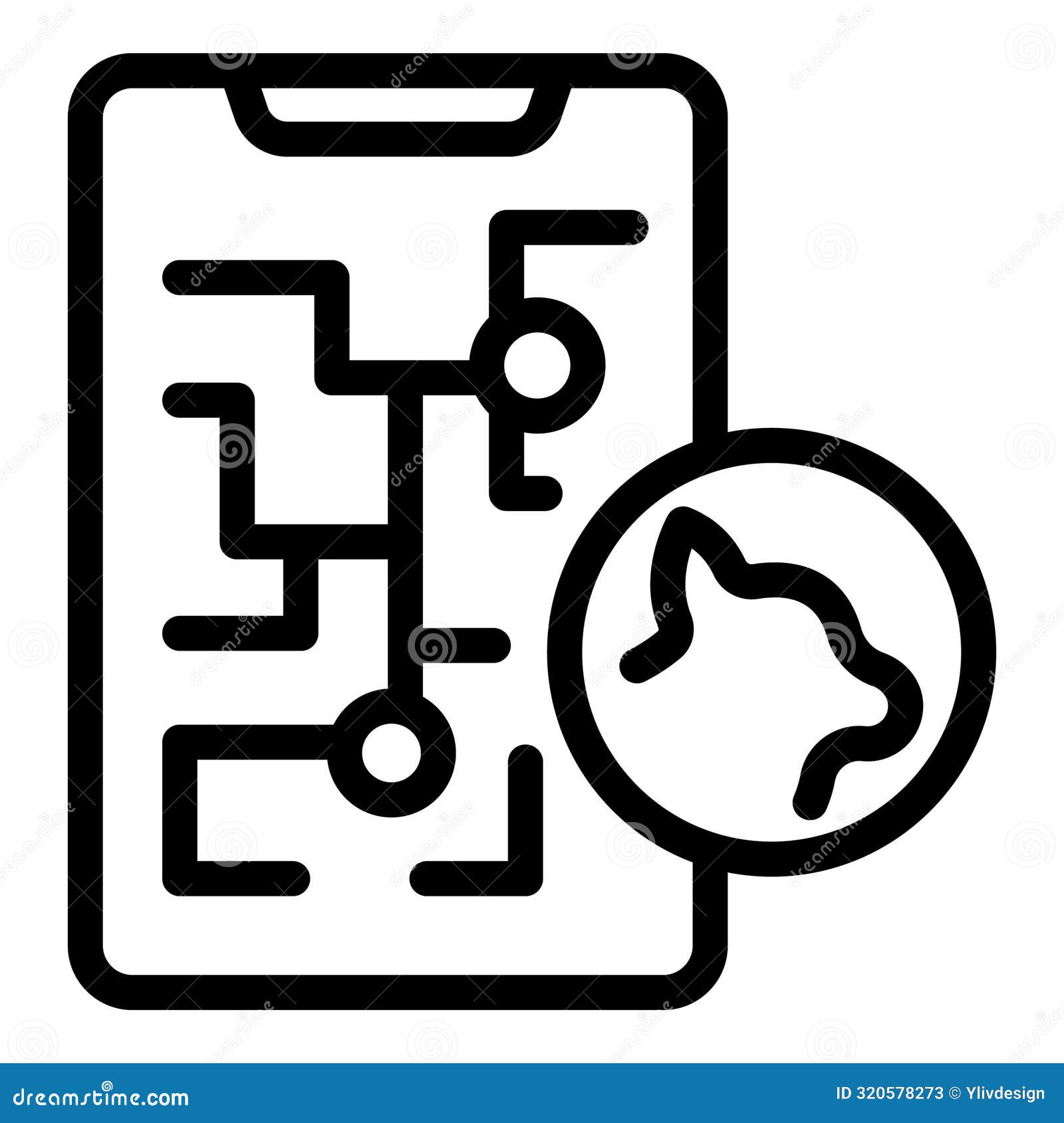 Mobile Maze Game with Pig Icon Stock Vector - Illustration of ...
