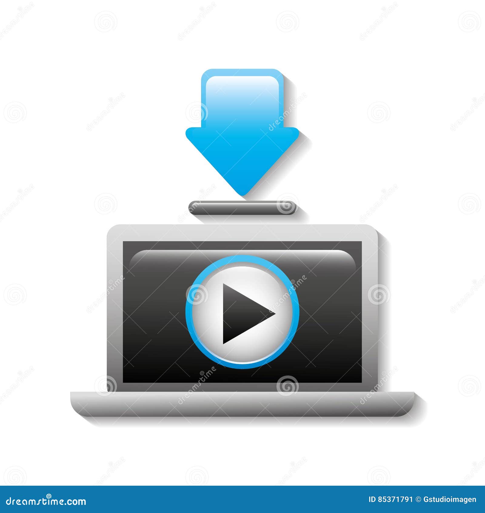 Mobile media player icons stock vector. Illustration of concept - 85371791