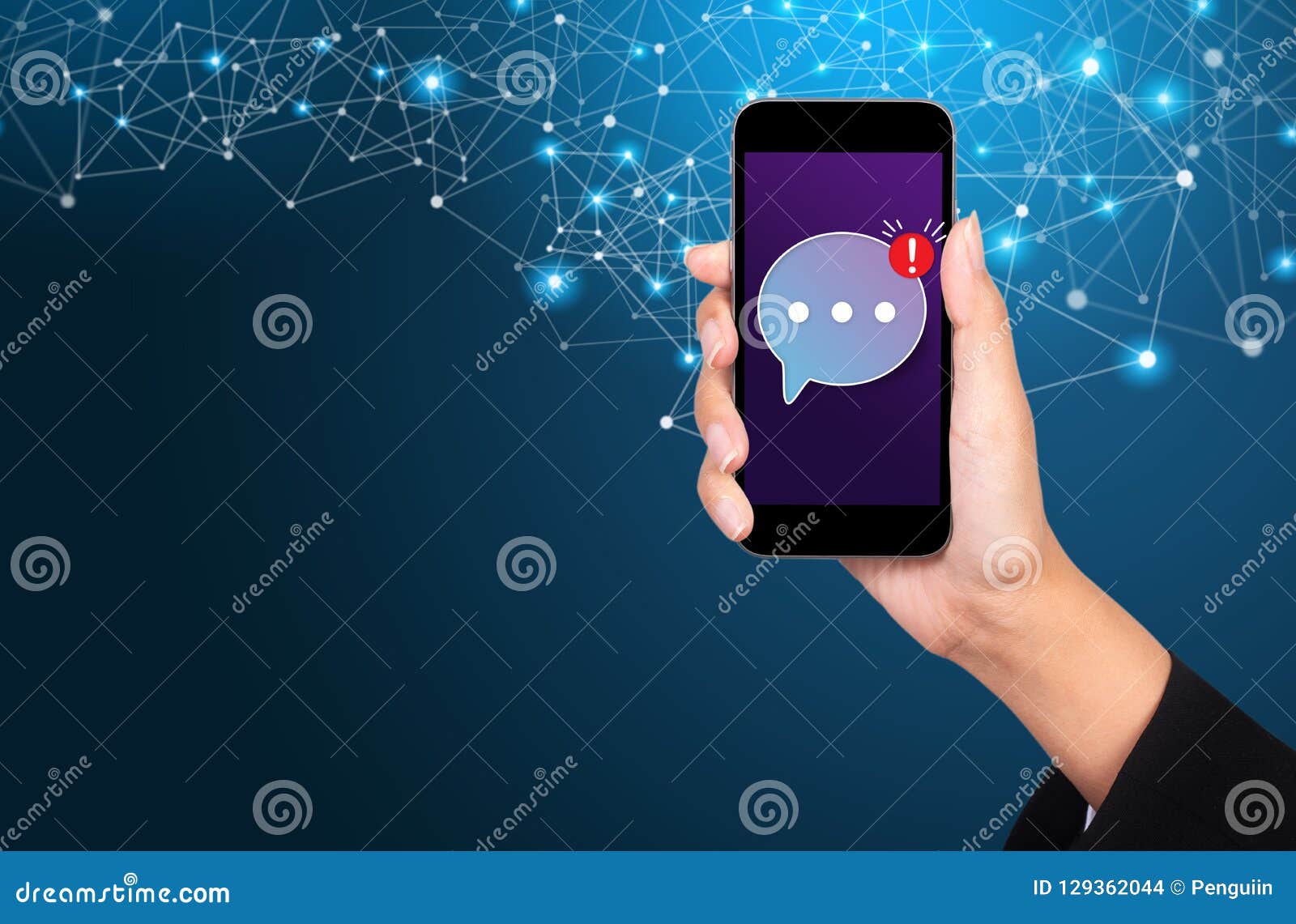 Mobile Messenger Concept, Mobile Messenger App for Texting Messages To ...