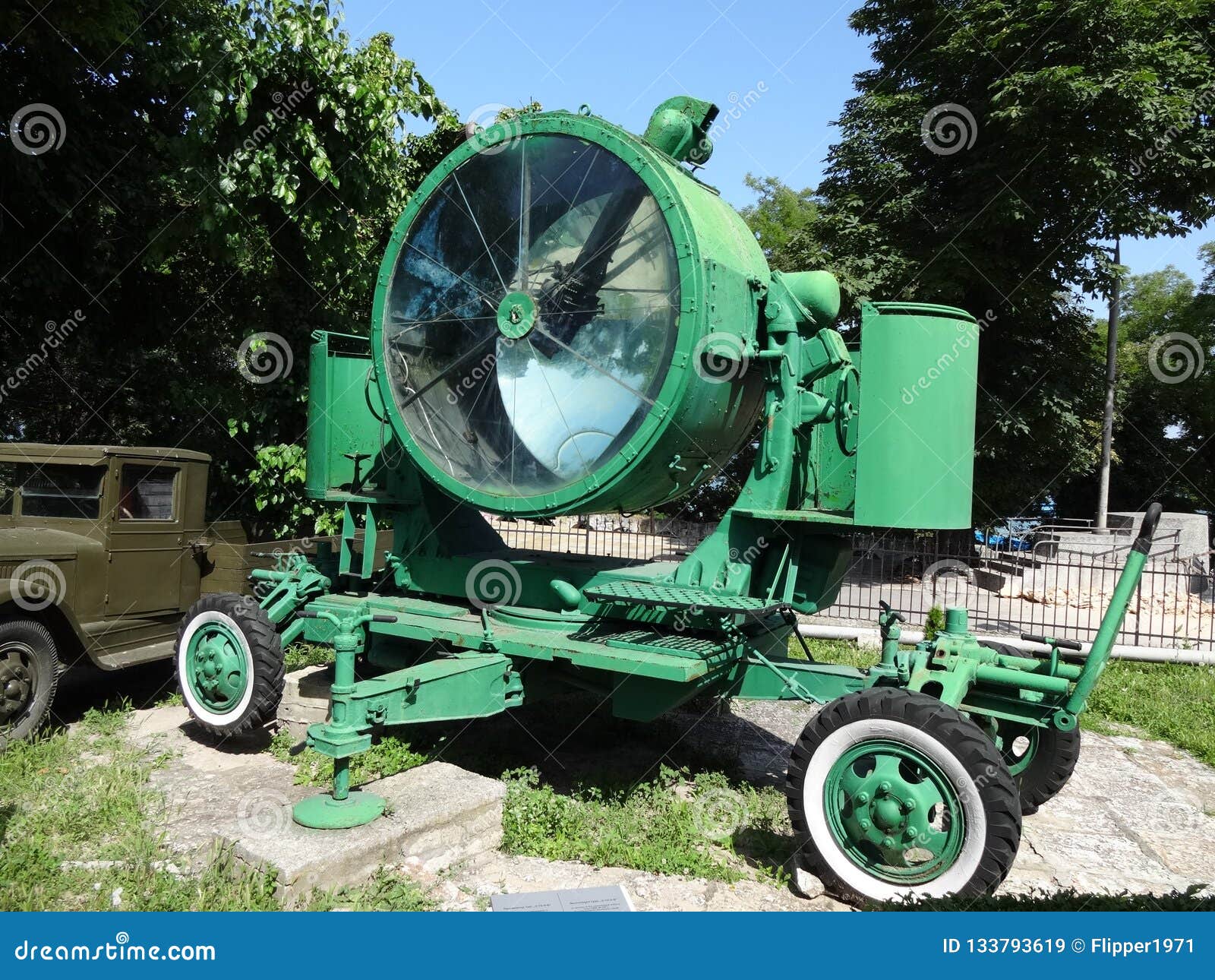 Mobile Military Searchlight Produced in the Soviet Union Stock Image ...