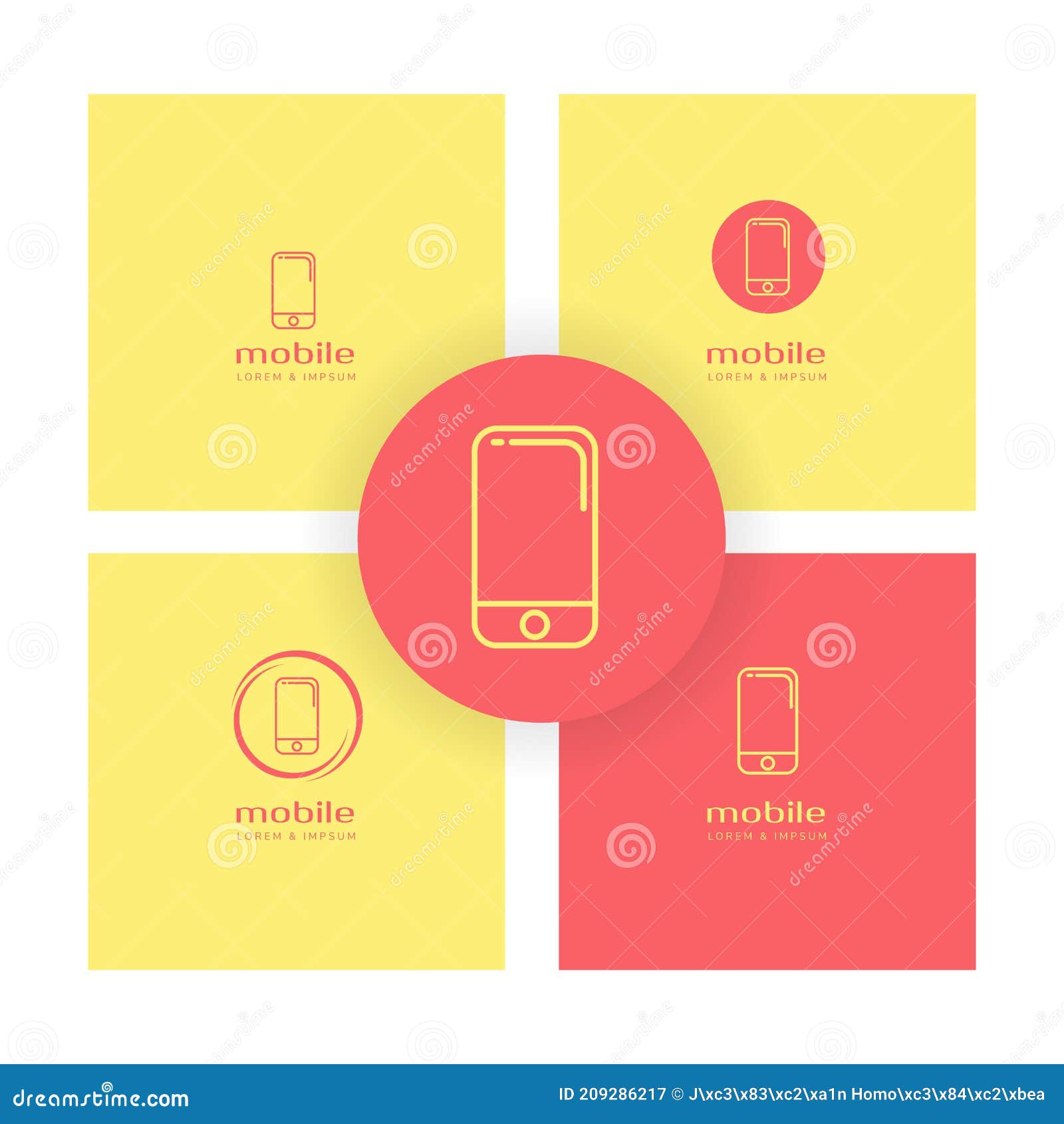 Mobile Modern Creative Logo Stock Vector - Illustration of unique ...