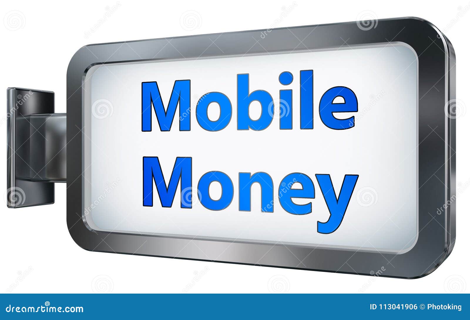 Mobile Money On Billboard Background Royalty-Free Stock Image ...