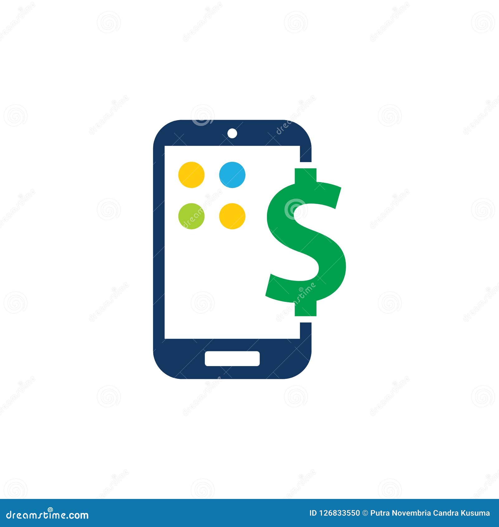 Mobile Money Logo Icon Design Stock Vector - Illustration of design ...