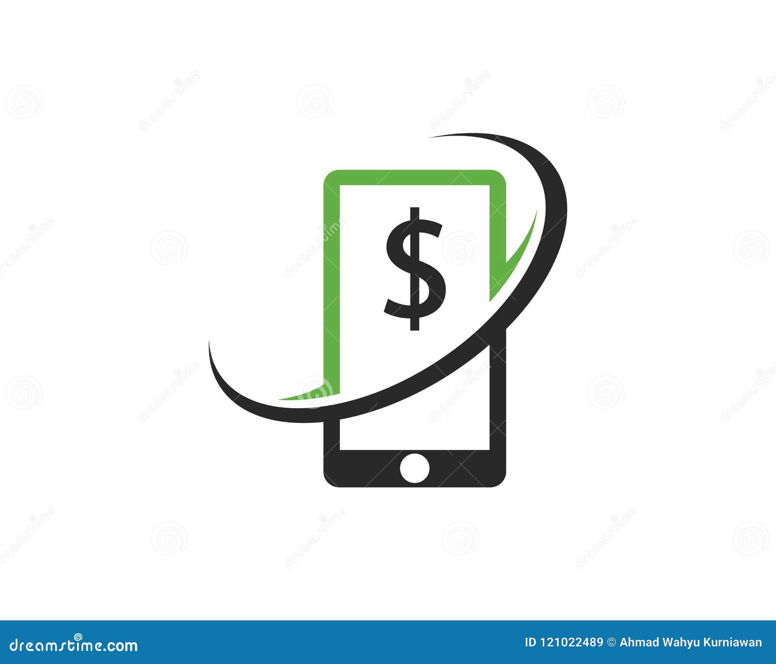 Mobile money logo vector stock vector. Illustration of financial ...