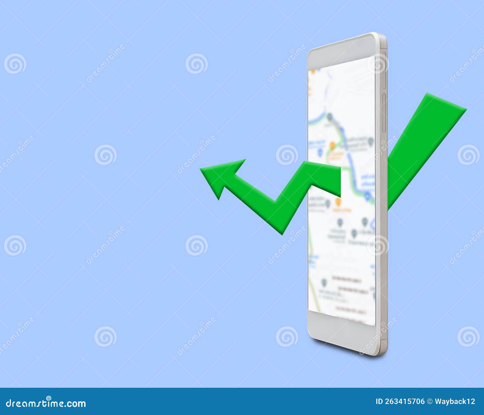 Mobile Navigation Concept Background Stock Photo - Image of navigator ...