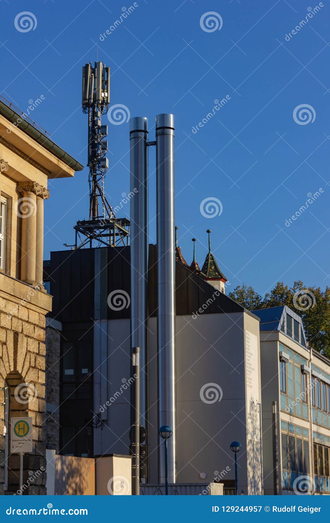 Mobile network antenna stock image. Image of wireless - 129244957