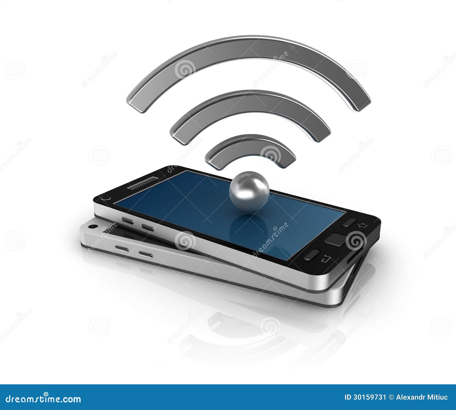 Mobile network concept stock illustration. Illustration of network ...