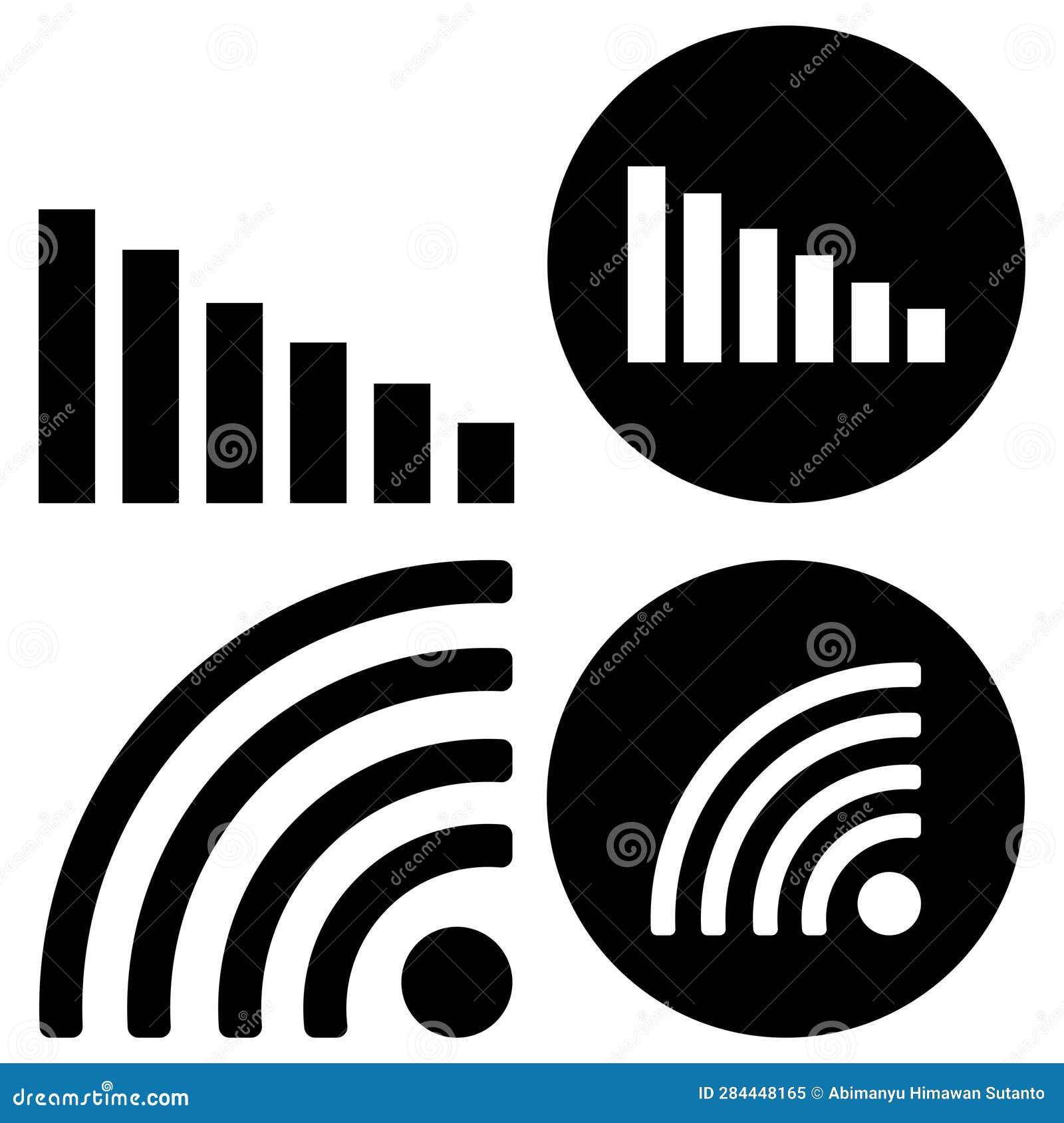 Mobile network icon vector stock vector. Illustration of stroke - 284448165