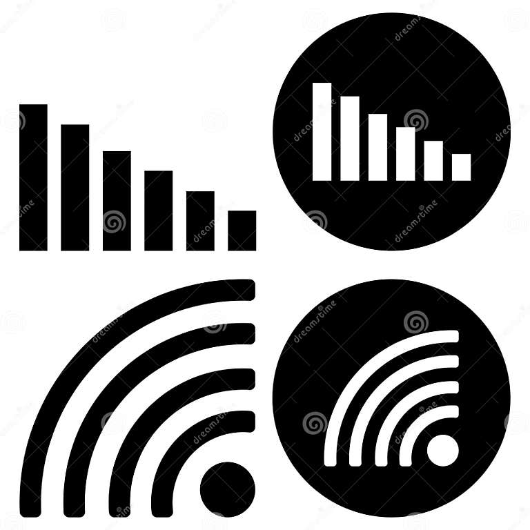 Mobile network icon vector stock vector. Illustration of stroke - 284448165