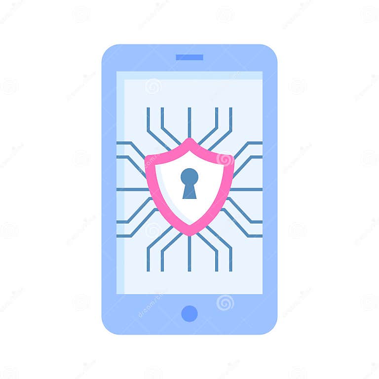 Mobile Network Security Vector Design, Ready To Use Editable Vector ...