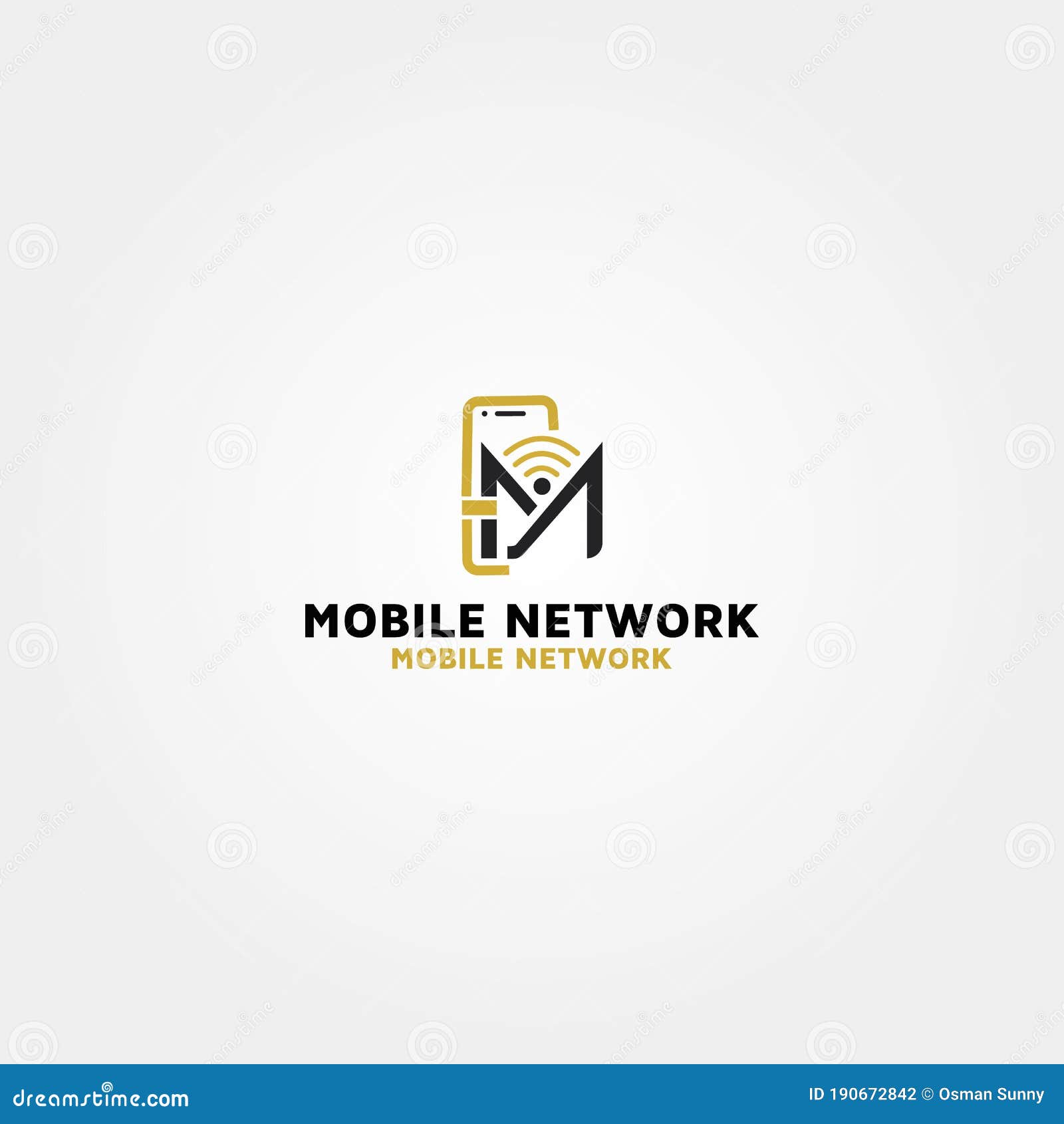 Mobile Network Vector Modern Logo Design Stock Vector - Illustration of ...