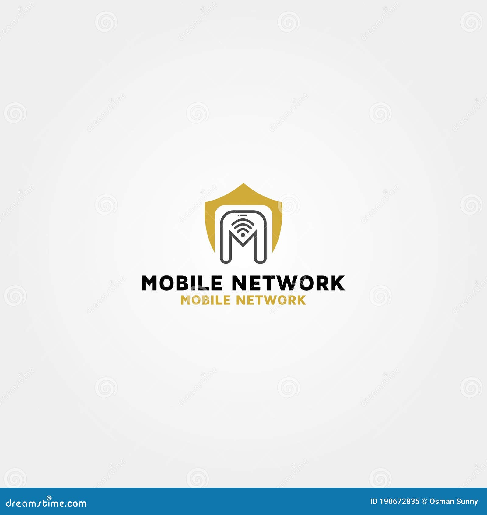 Mobile Network Vector Modern Logo Design Template Idea Stock Vector ...