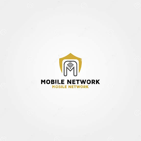 Mobile Network Vector Modern Logo Design Template Idea Stock Vector ...
