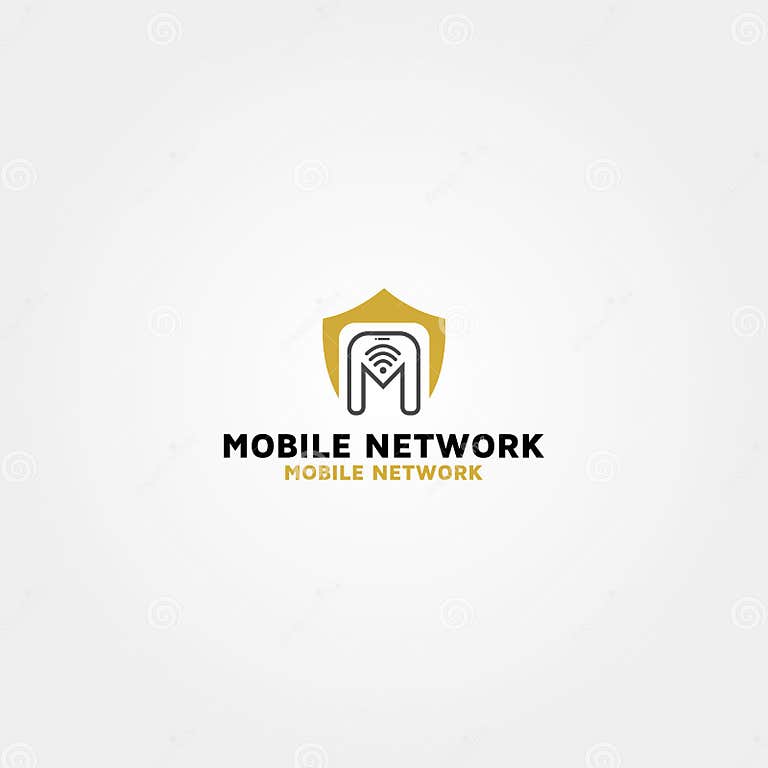 Mobile Network Vector Modern Logo Design Template Idea Stock Vector ...