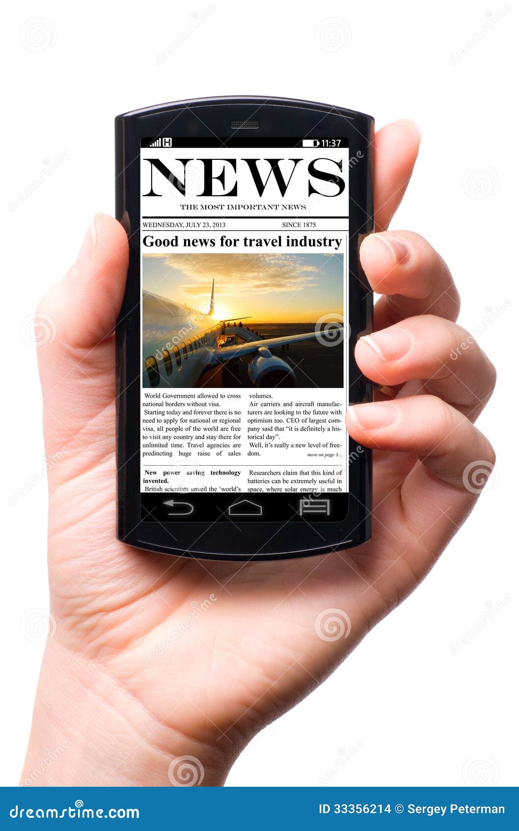 Mobile news stock photo. Image of computer, paper, breakfast - 33356214