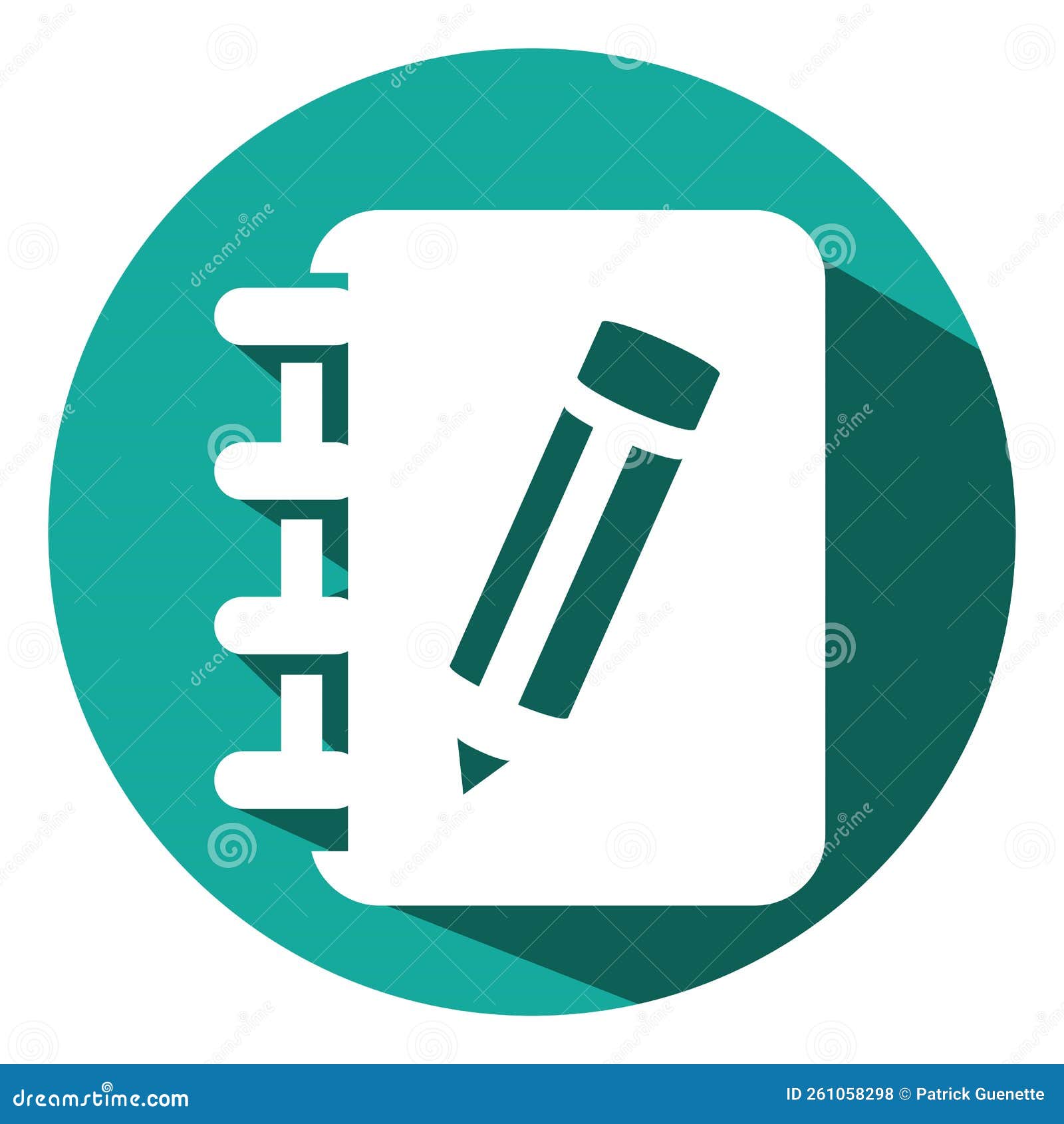 Mobile notes, icon stock vector. Illustration of icon - 261058298