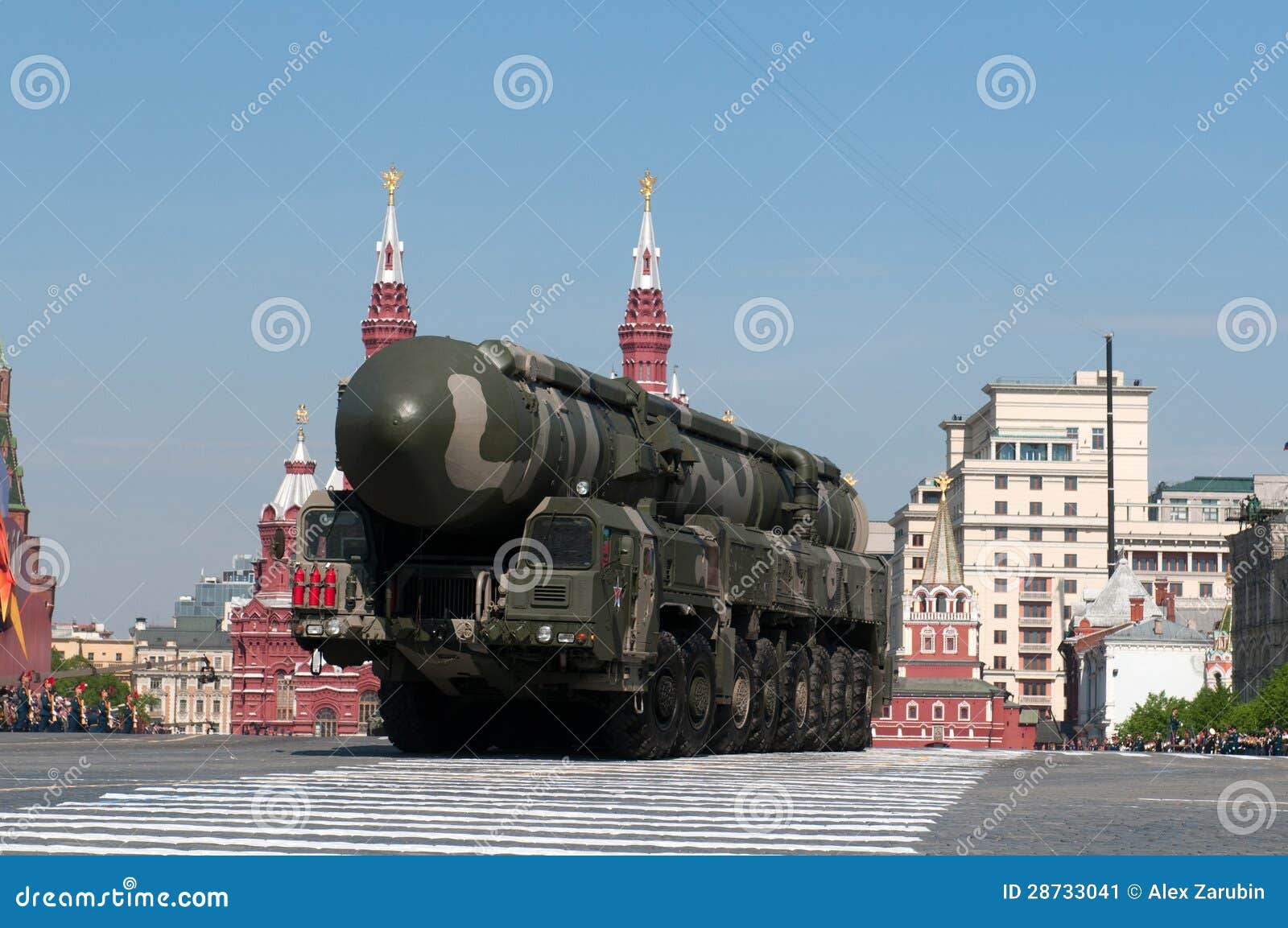 Mobile Nuclear Intercontinental Ballistic Missile RT-2UTTKh Topol-M ...