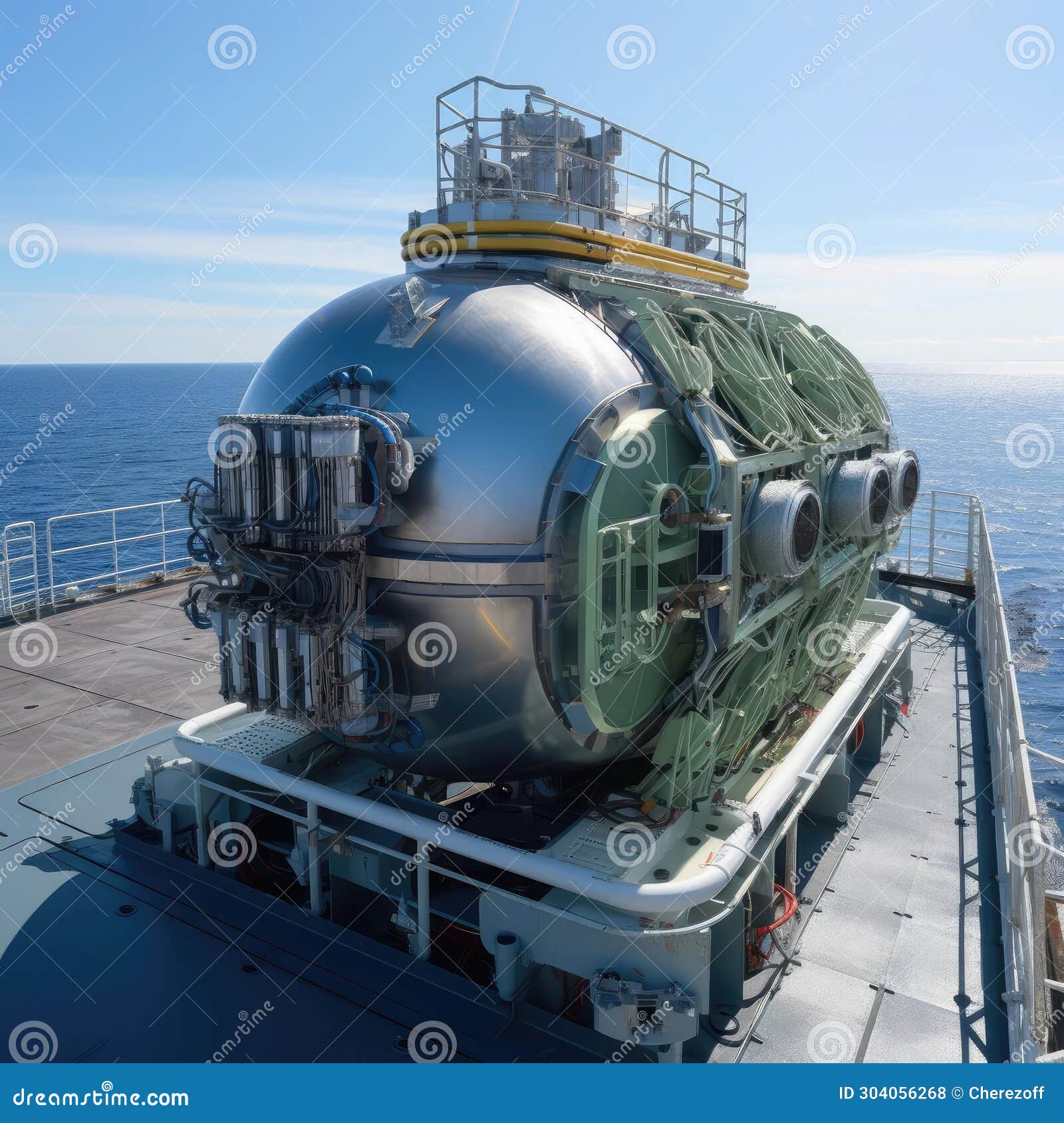 Mobile Nuclear Reactor stock photo. Image of landscape - 304056268