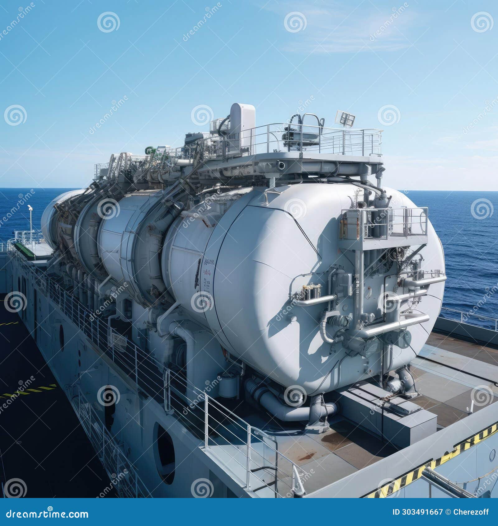 Mobile Nuclear Reactor stock image. Image of industry - 303491667