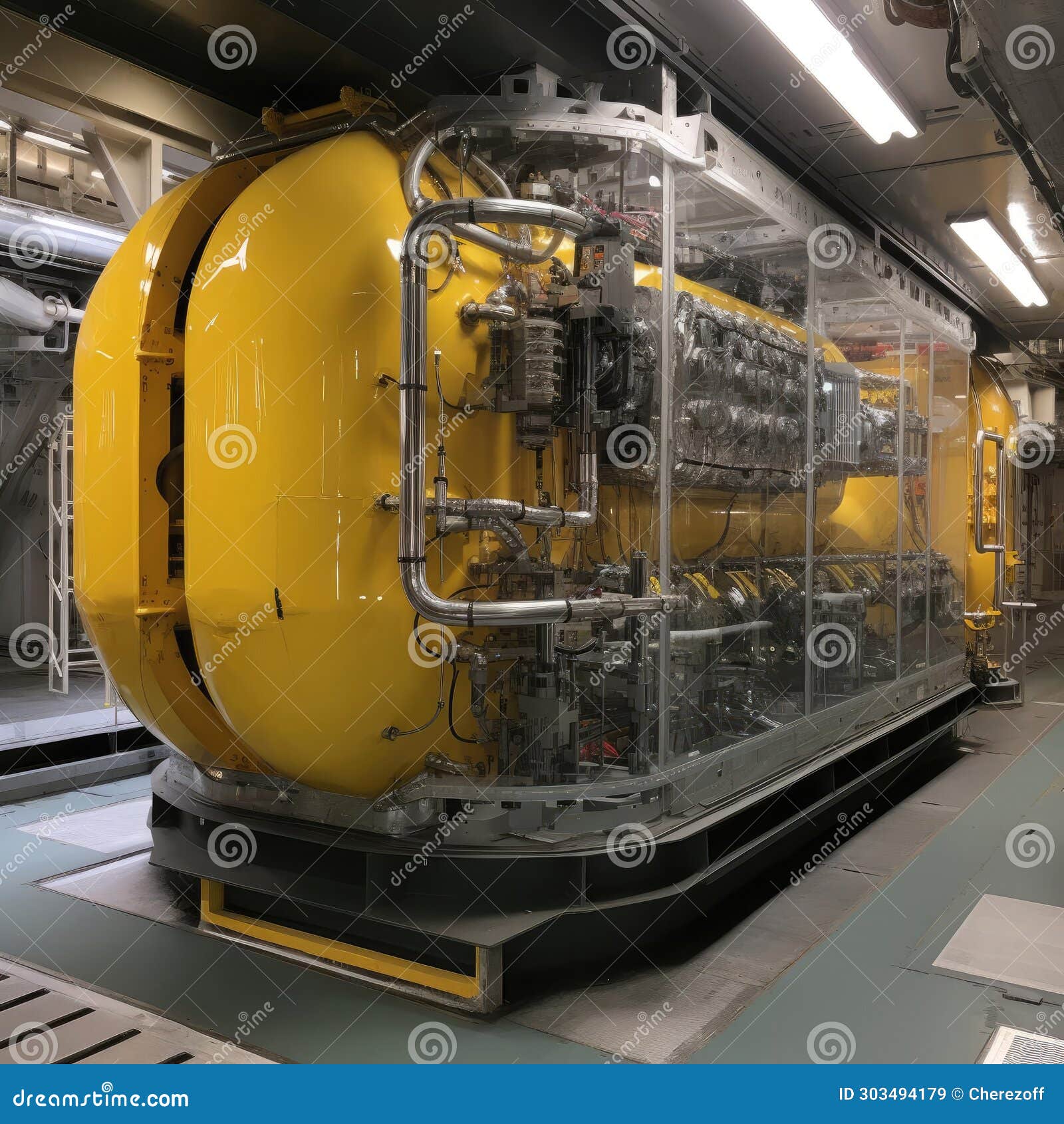 Mobile Nuclear Reactor stock image. Image of technology - 303494179