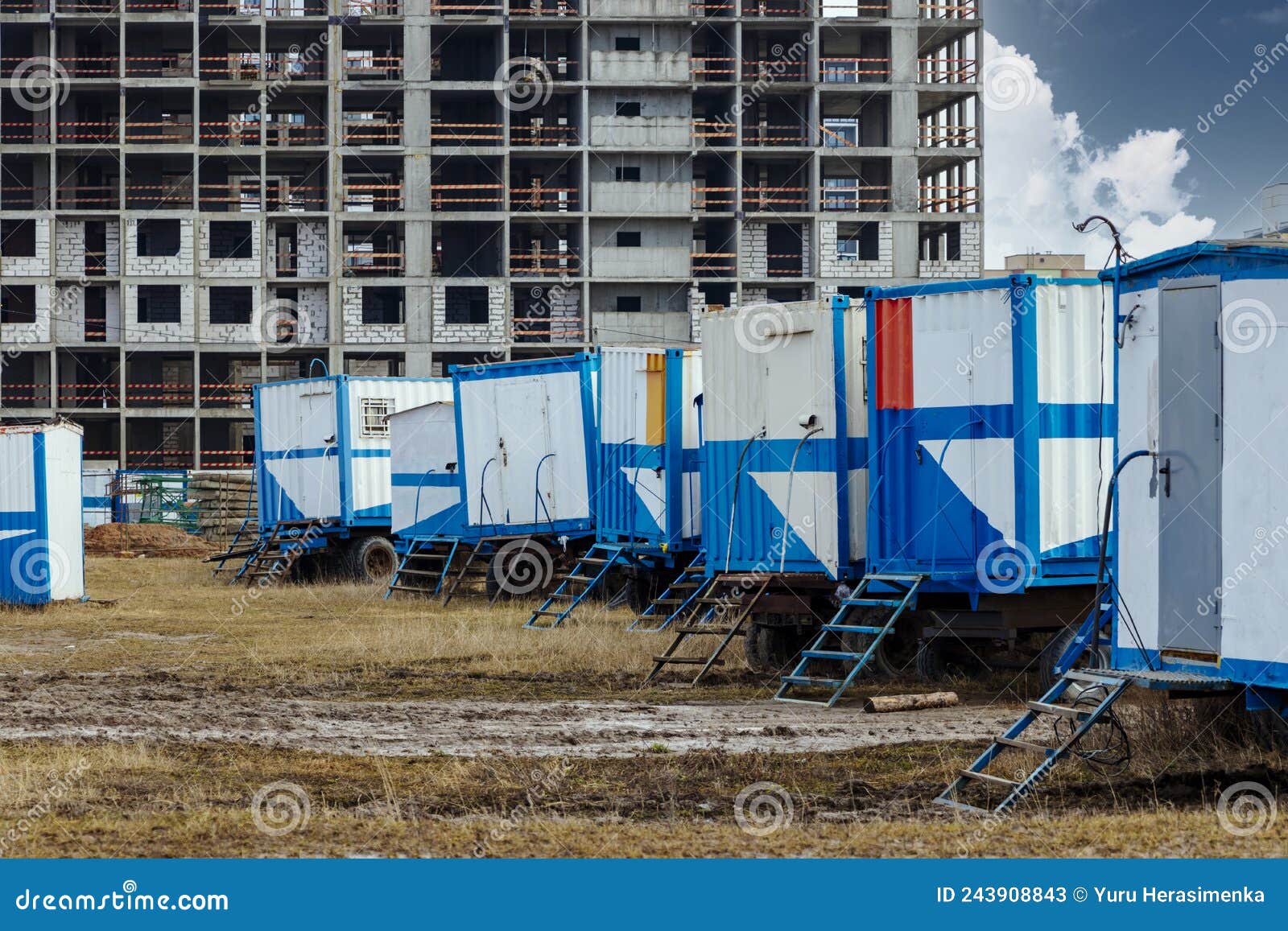 Mobile Office Buildings or Container Site Office for Construction Site ...