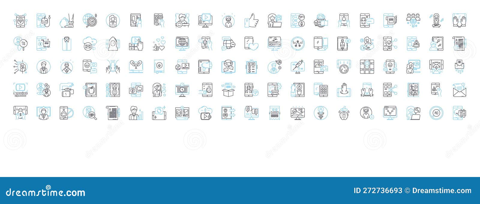 Mobile Optimization Vector Line Icons Set. Mobile, Optimization ... Mobile Optimization Vector Line Icons Set. Mobile, Optimization ...