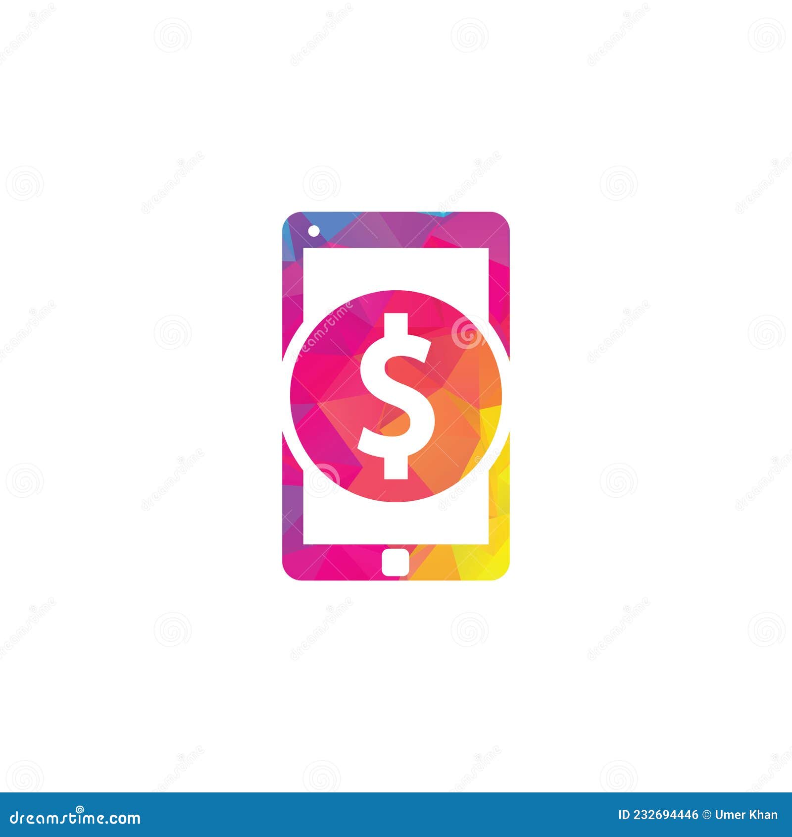 Mobile Pay Logo Template Design. Stock Vector - Illustration of ...
