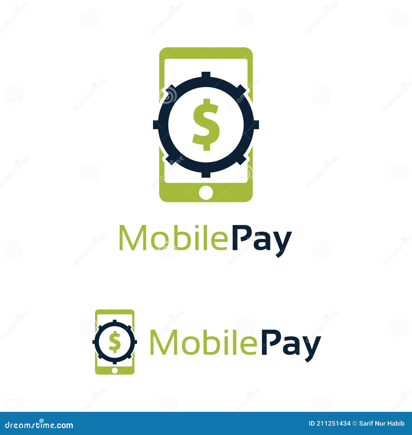 Mobile Pay Logo Template Design Stock Vector - Illustration of currency ...
