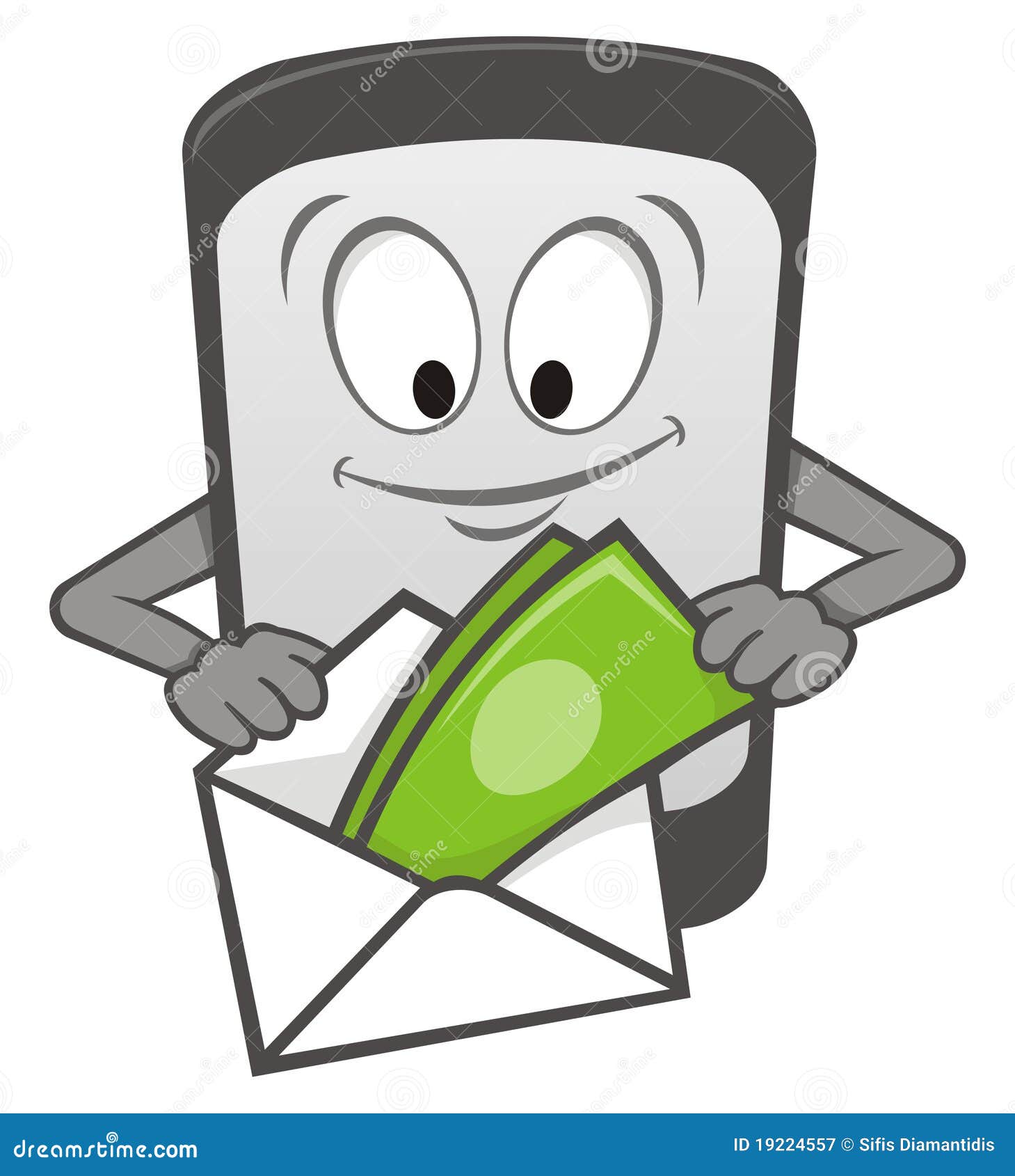 Mobile payment cartoon stock vector. Illustration of mobile - 19224557