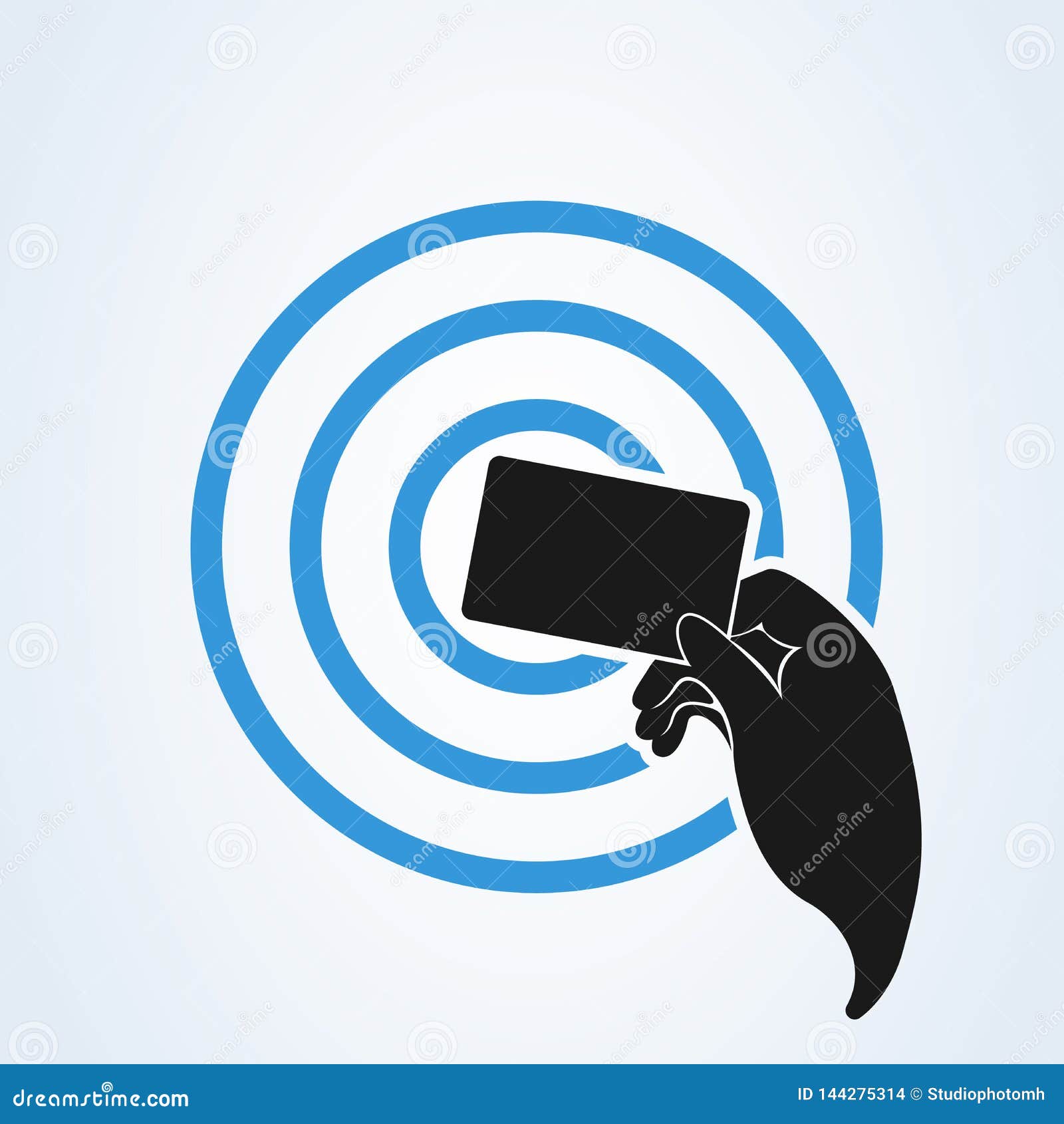 Mobile Payment Concept. Near-field Communication NFC Concept Icon ... Mobile Payment Concept. Near-field Communication NFC Concept Icon ...