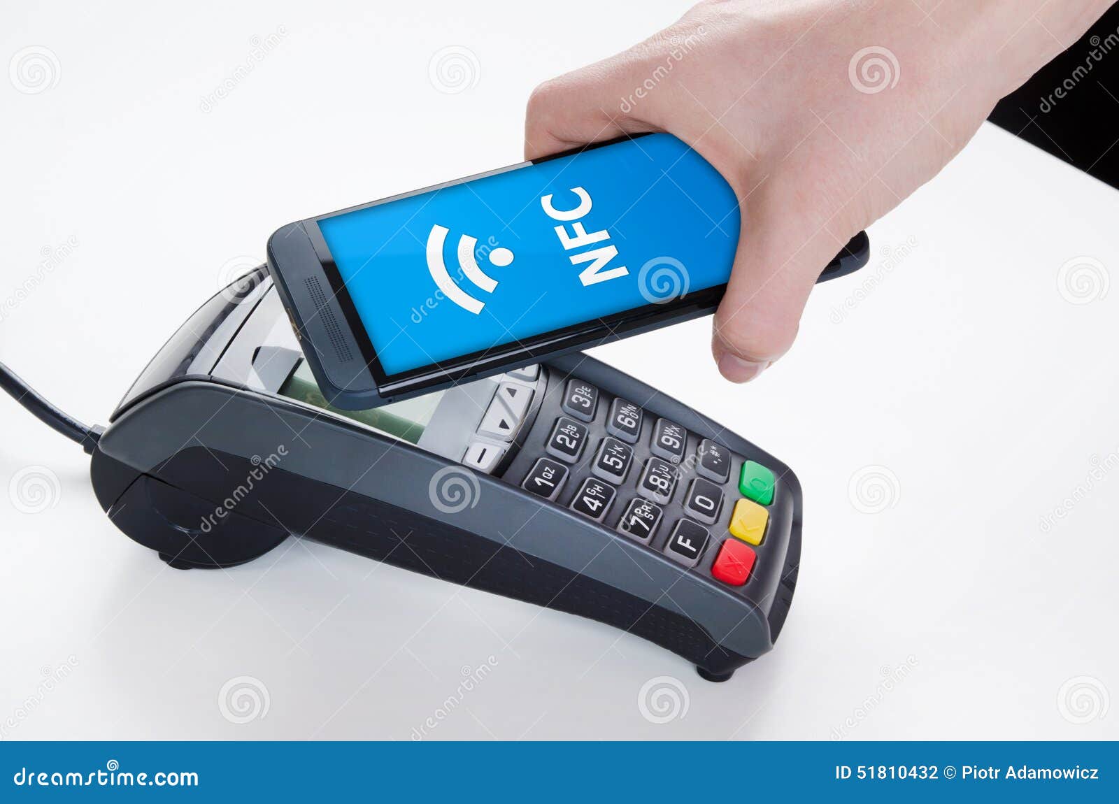 Mobile Payment with NFC Technology Stock Photo - Image of banking ...