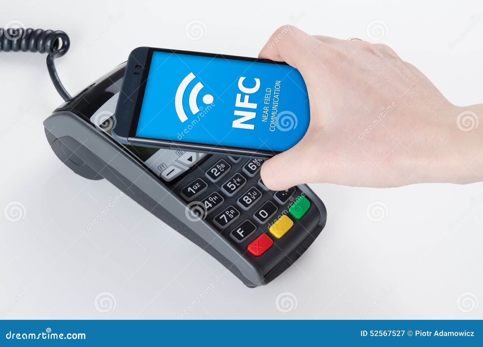 Mobile Payment with NFC Technology Stock Image - Image of business ...