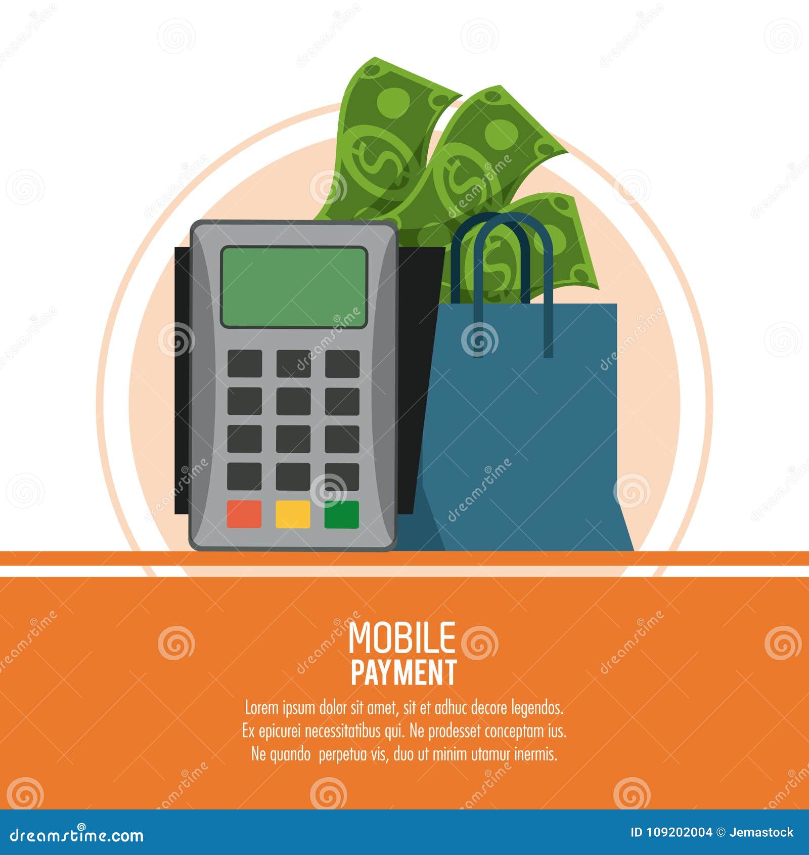Mobile payment technology stock vector. Illustration of connection ...