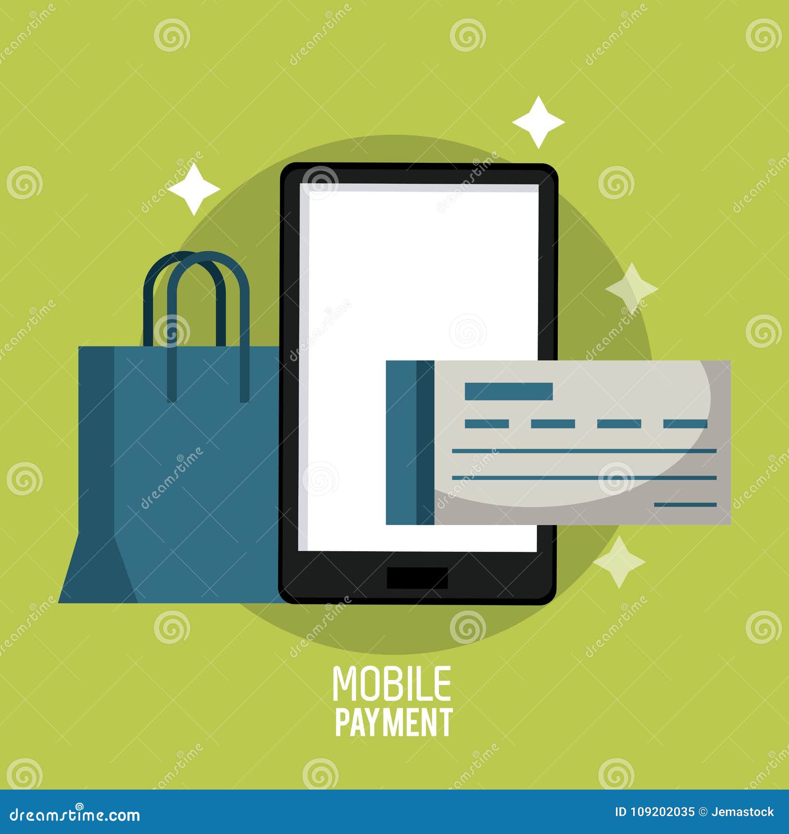 Mobile payment technology stock vector. Illustration of mobile - 109202035