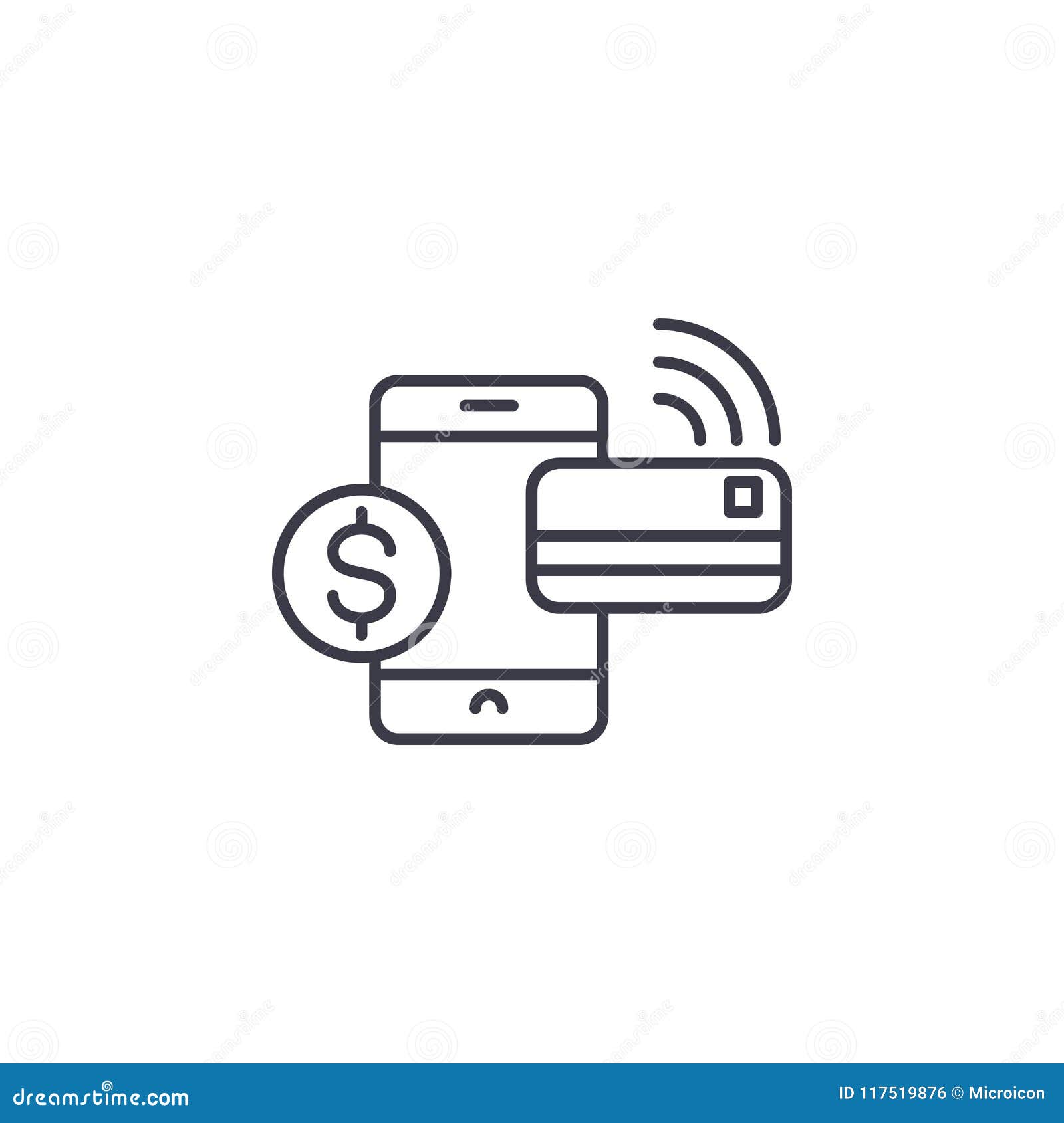 Mobile Payments Linear Icon Concept. Mobile Payments Line Vector Sign ... Mobile Payments Linear Icon Concept. Mobile Payments Line Vector Sign ...