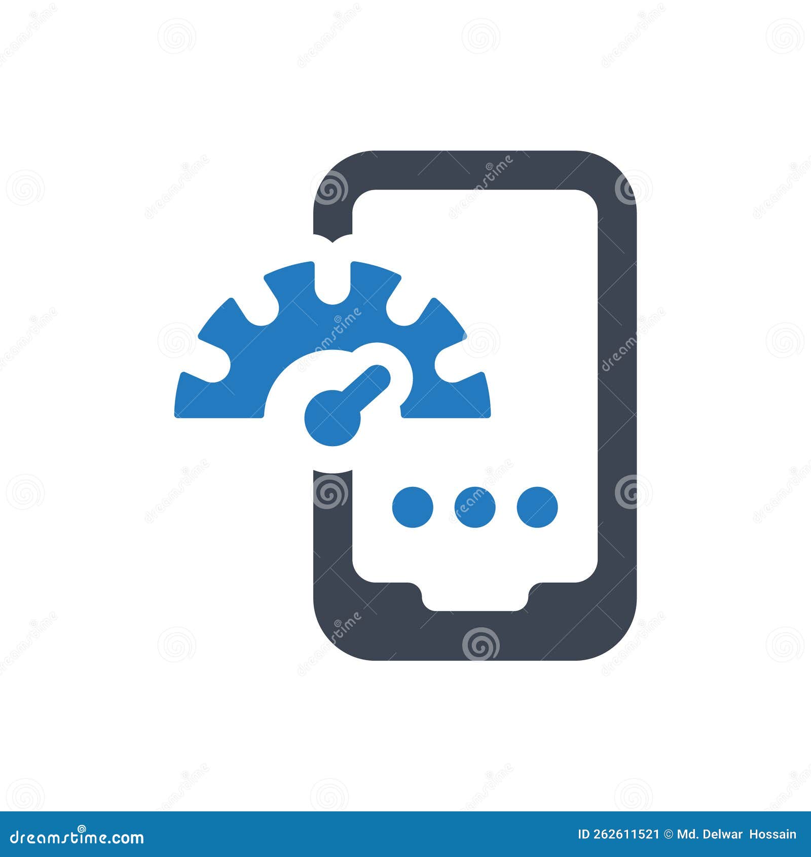 Mobile Performance Speed Icon Stock Vector - Illustration of mobile ...