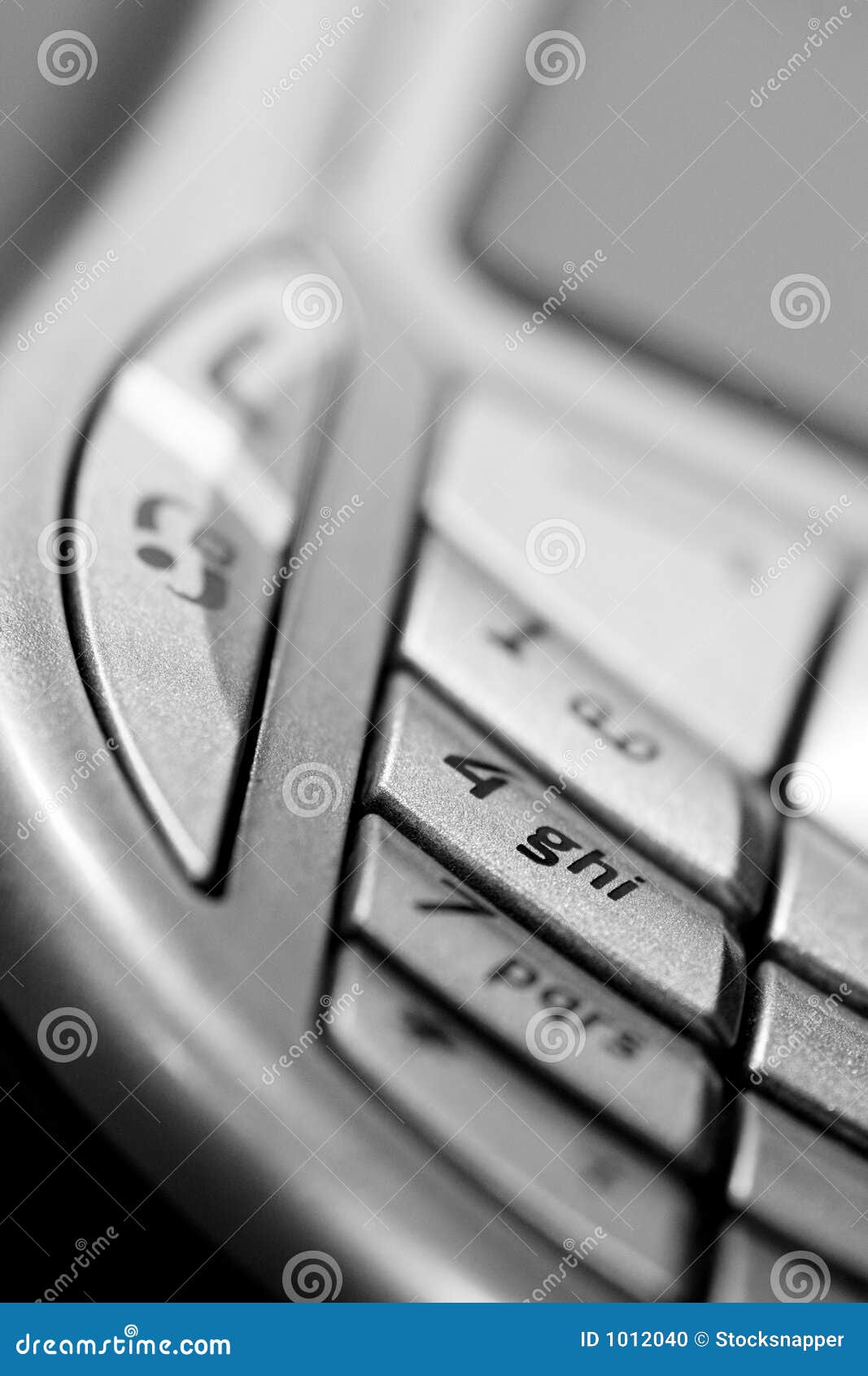 Mobile phone stock photo. Image of closeup, cell, silver - 1012040