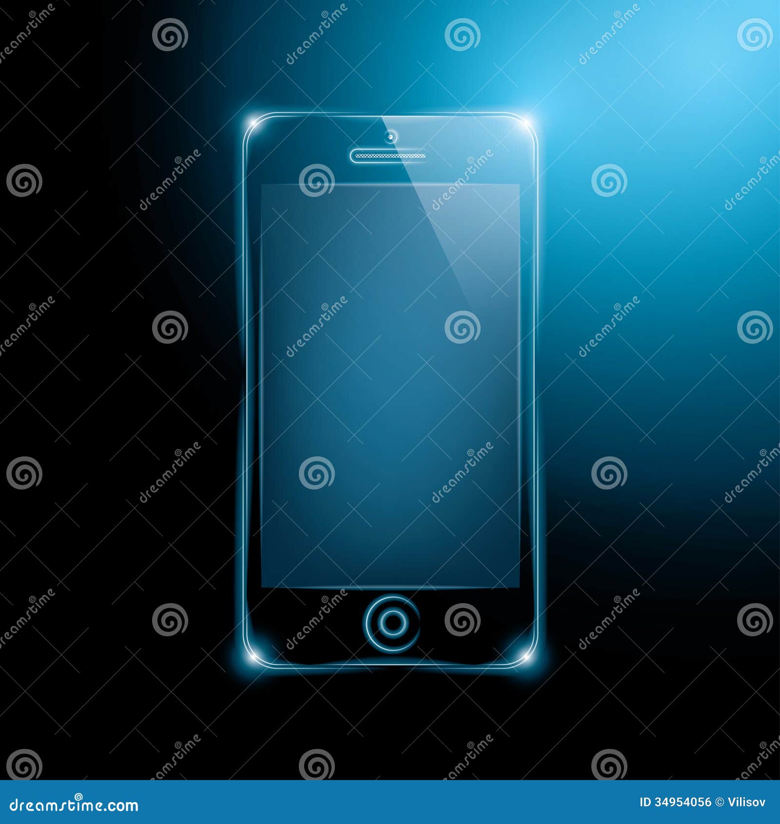 Mobile phone stock illustration. Illustration of abstract - 34954056
