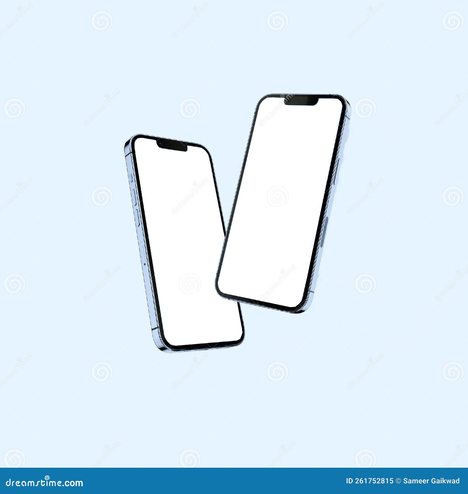 Mobile Phone Application Processing Screenshot Mockup Stock Image ...