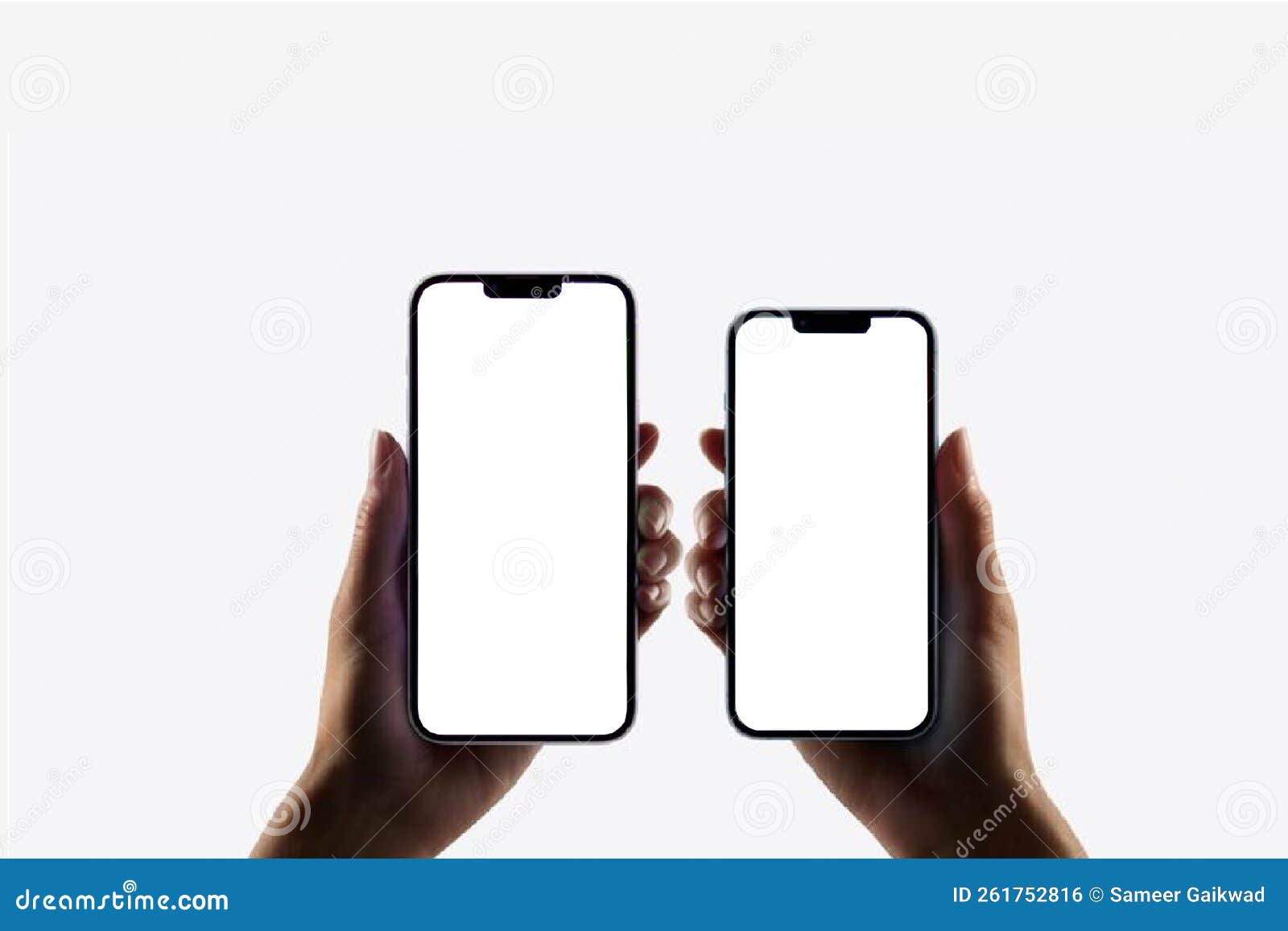 Mobile Phone Application Processing Screenshot Mockup Stock Photo ...