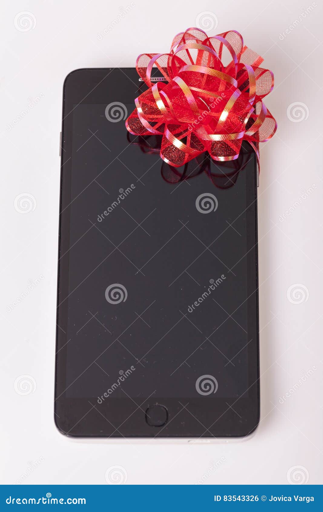 Mobile phone as a gift stock photo. Image of birthday - 83543326